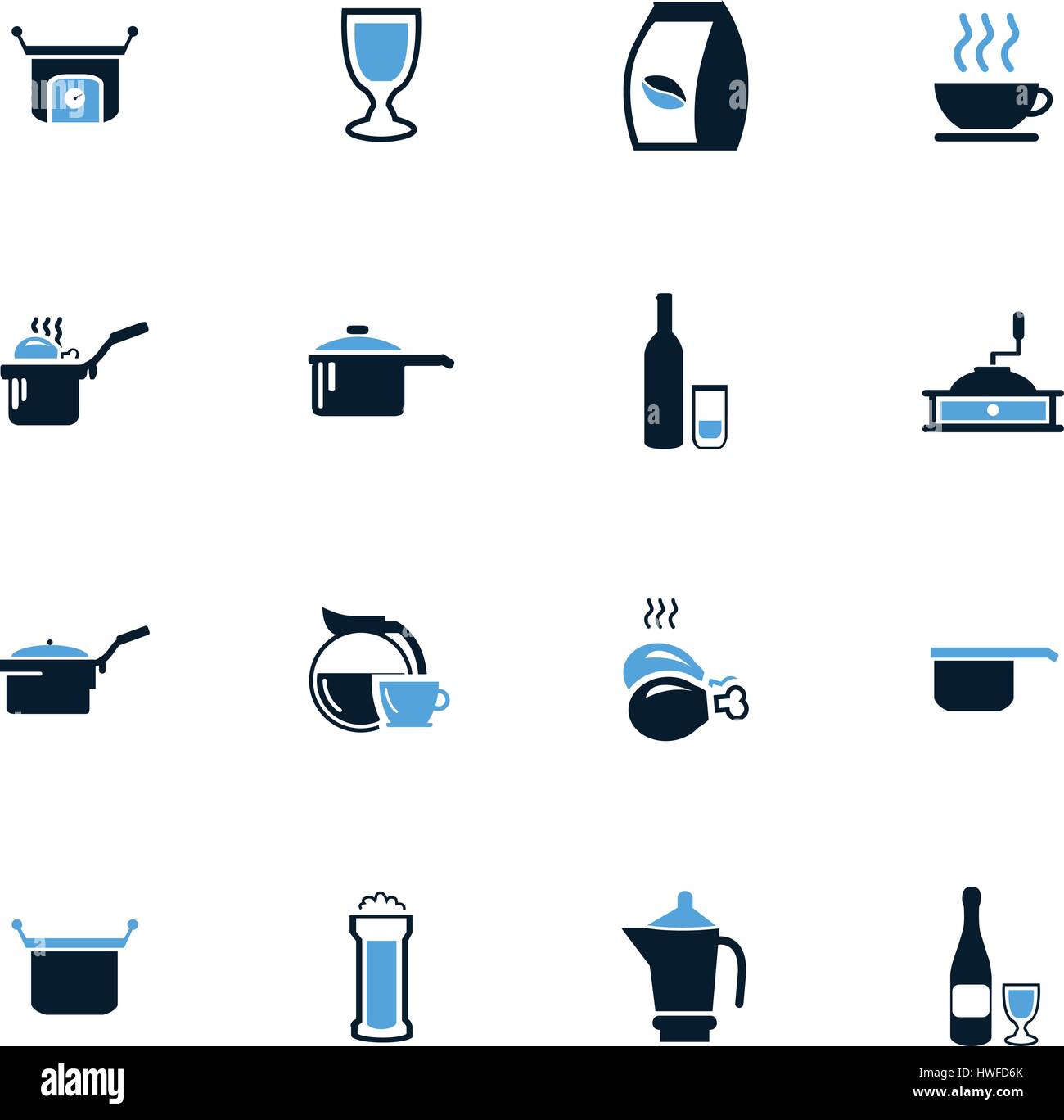 Food and kitchen symbol for web icons Stock Vector Image & Art - Alamy