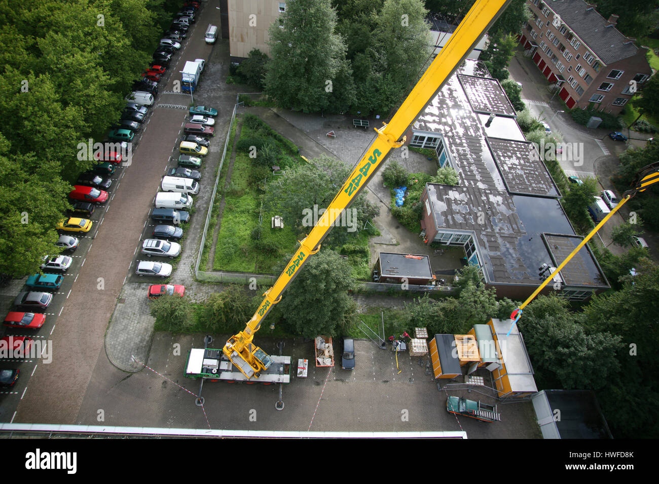 crane driver at work Stock Photo - Alamy
