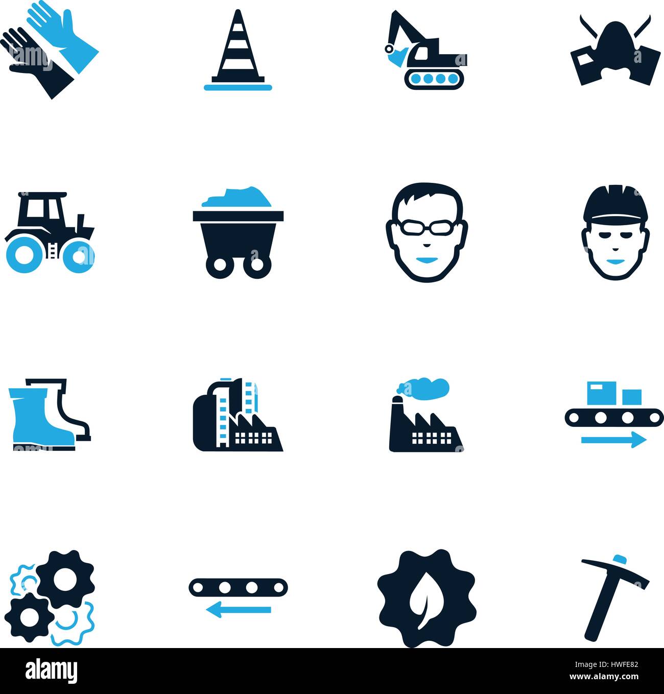 Industrial icon set for web sites and user interface Stock Vector Image ...