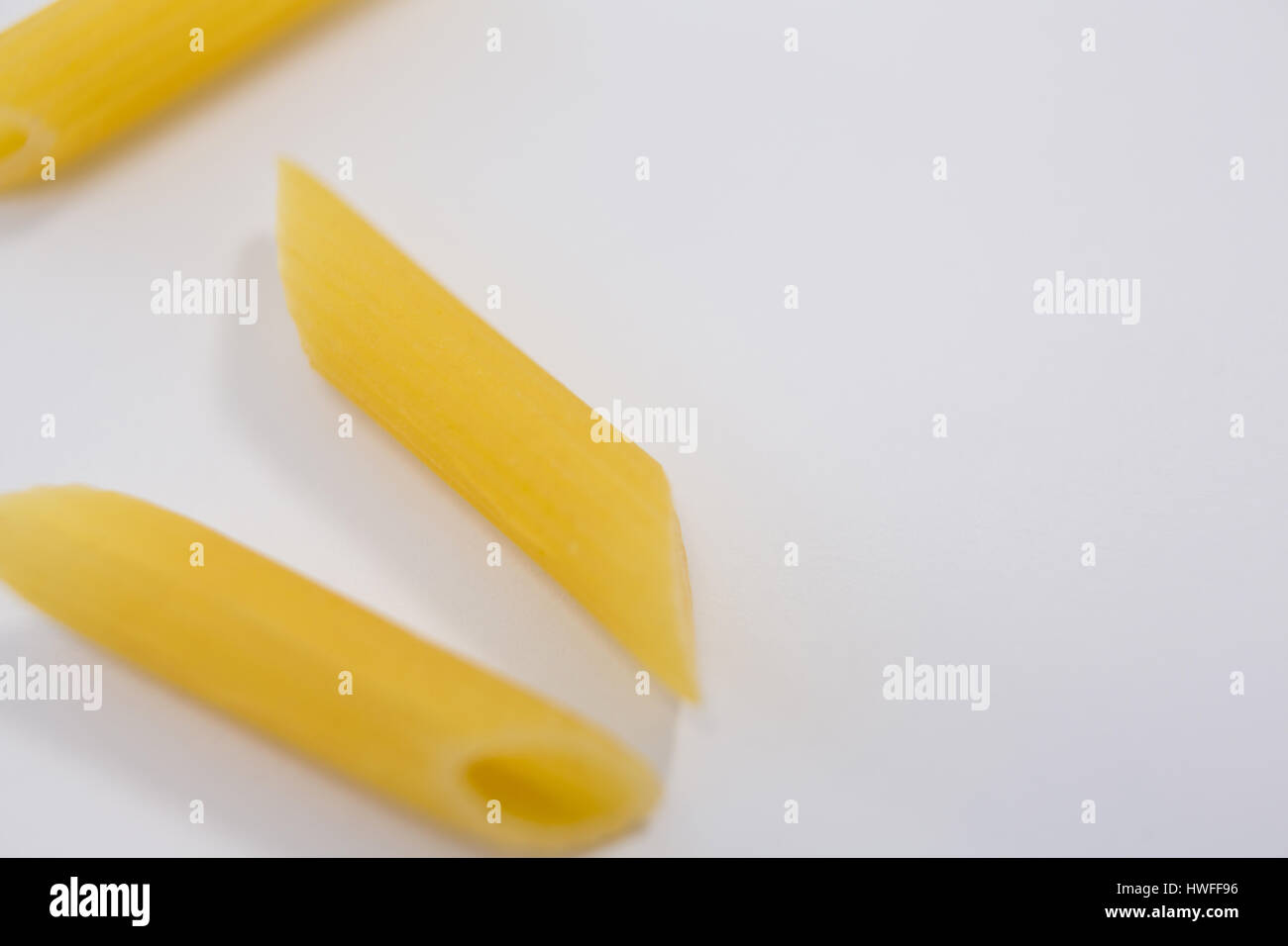 Pennette isolated on white background Stock Photo - Alamy