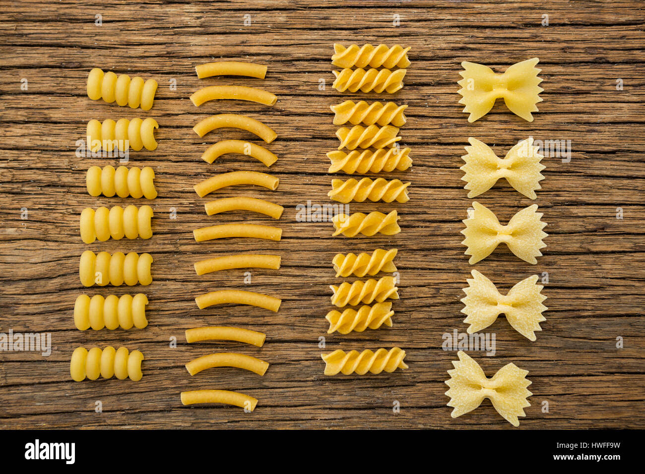 Pasta bow shape in row hi-res stock photography and images - Alamy