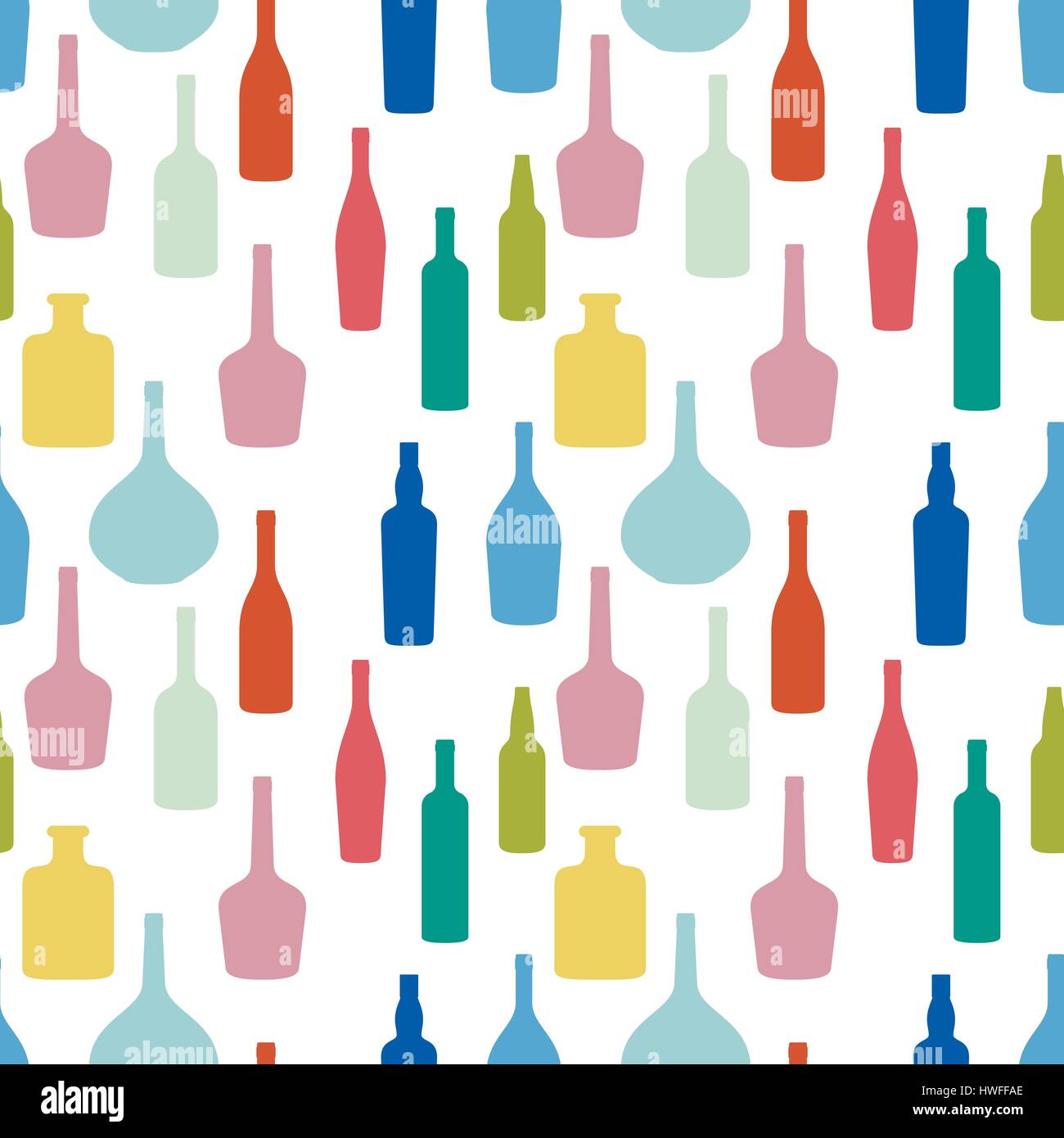 Seamless alcohol glass bottles hi-res stock photography and images - Alamy