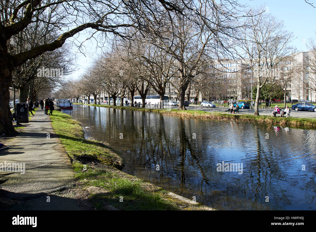 grand canal in Dublin Republic of Ireland Stock Photo - Alamy