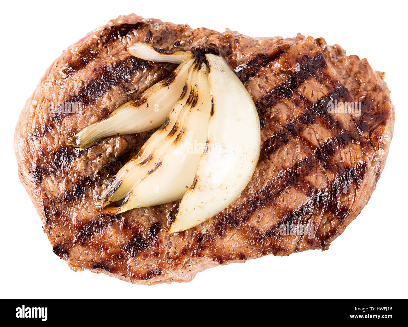 meat steak isolated on a white background Stock Photo - Alamy