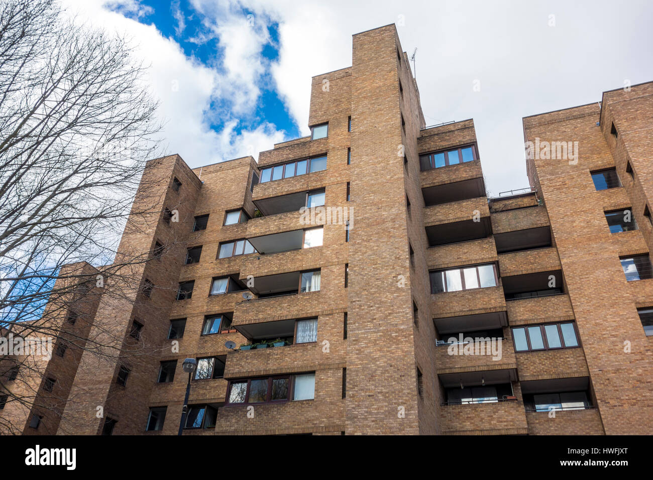 Falcon Point, former council house flats and apartments, Bankside ...