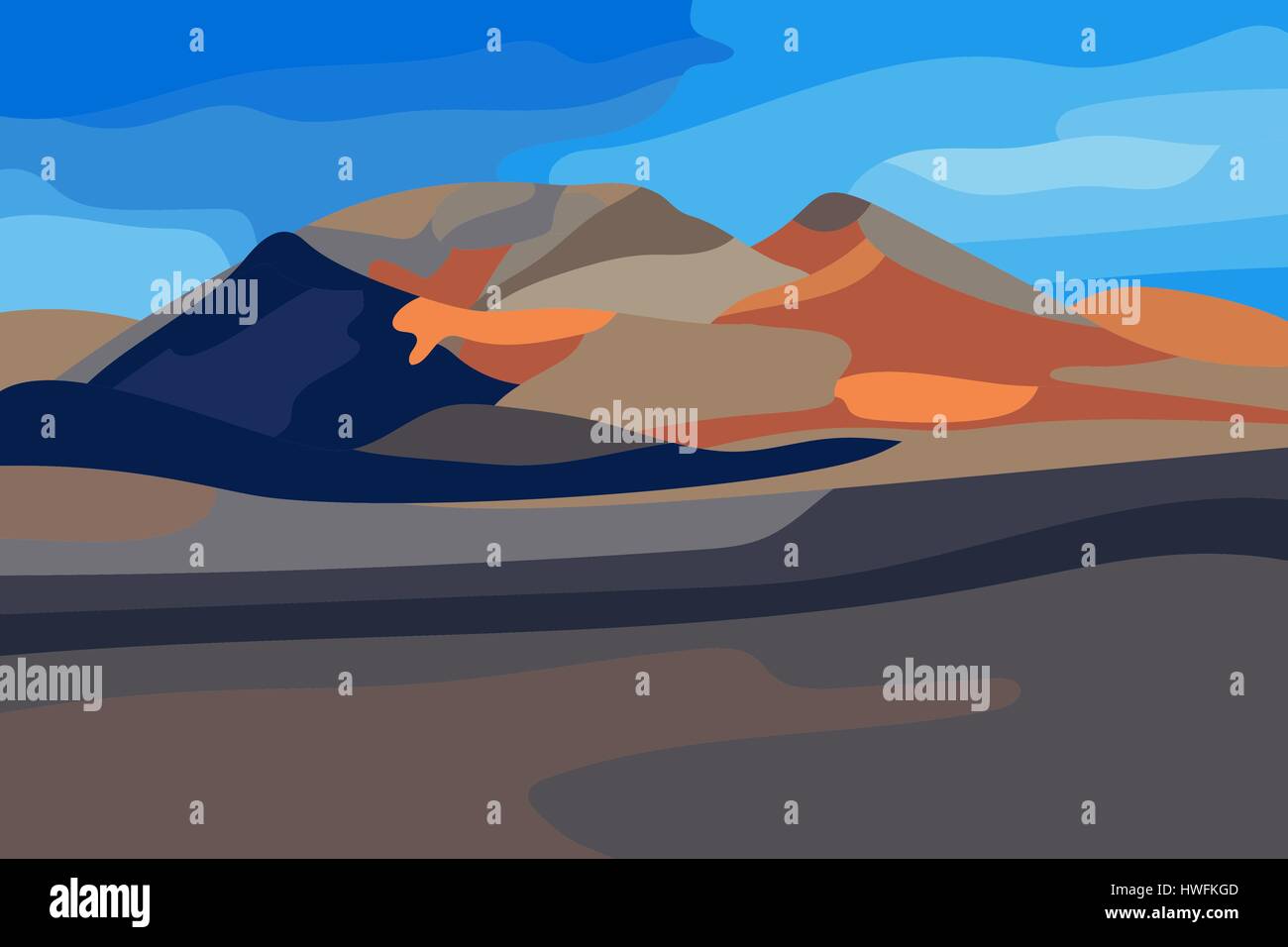 Caldera ridge Stock Vector Images - Alamy
