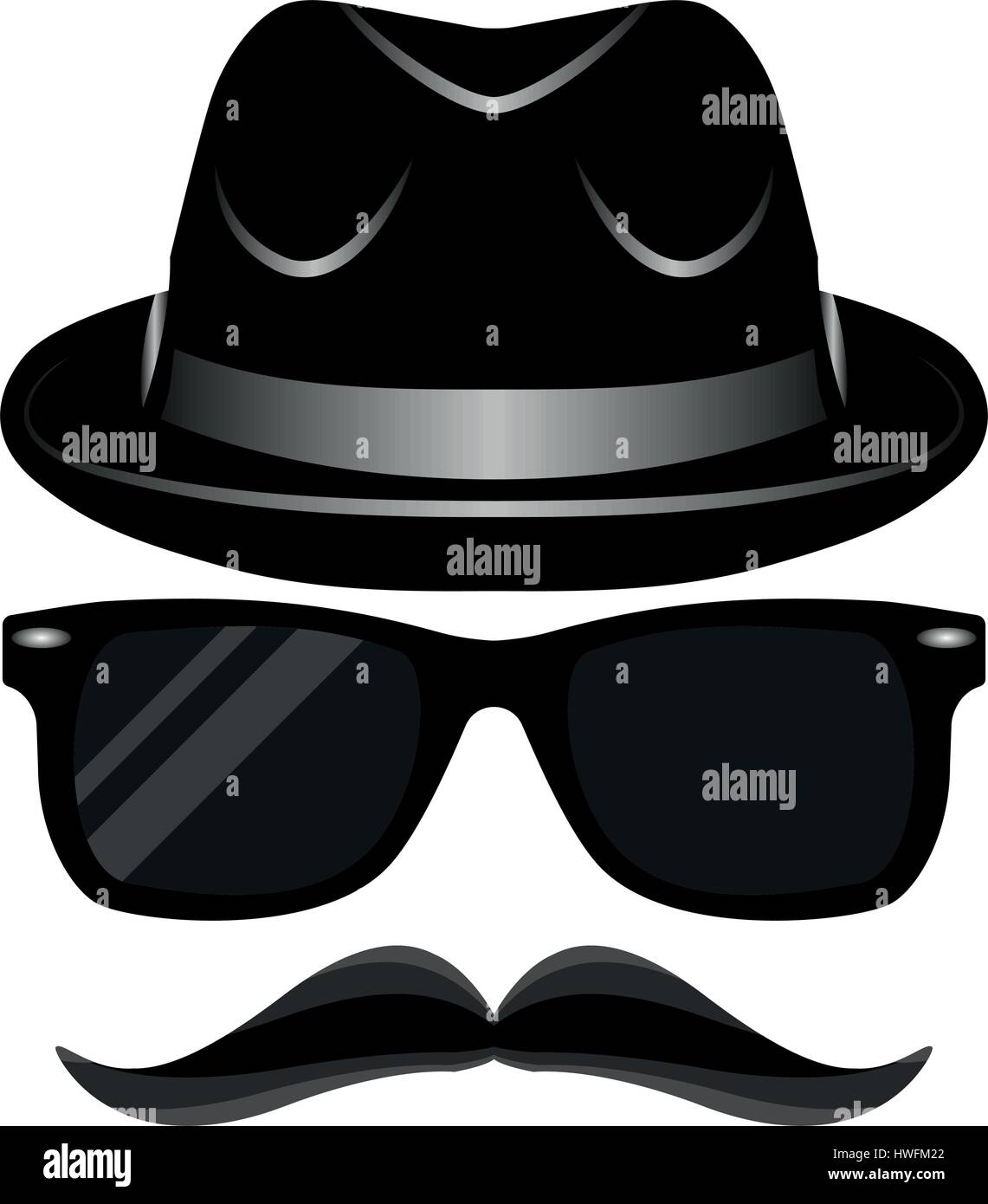 Illustration Blues Brother Cool Guy for the creative use in graphic ...