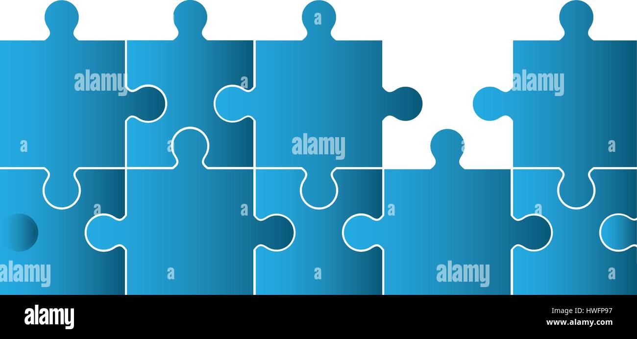 blue puzzle solution image Stock Vector Image & Art - Alamy
