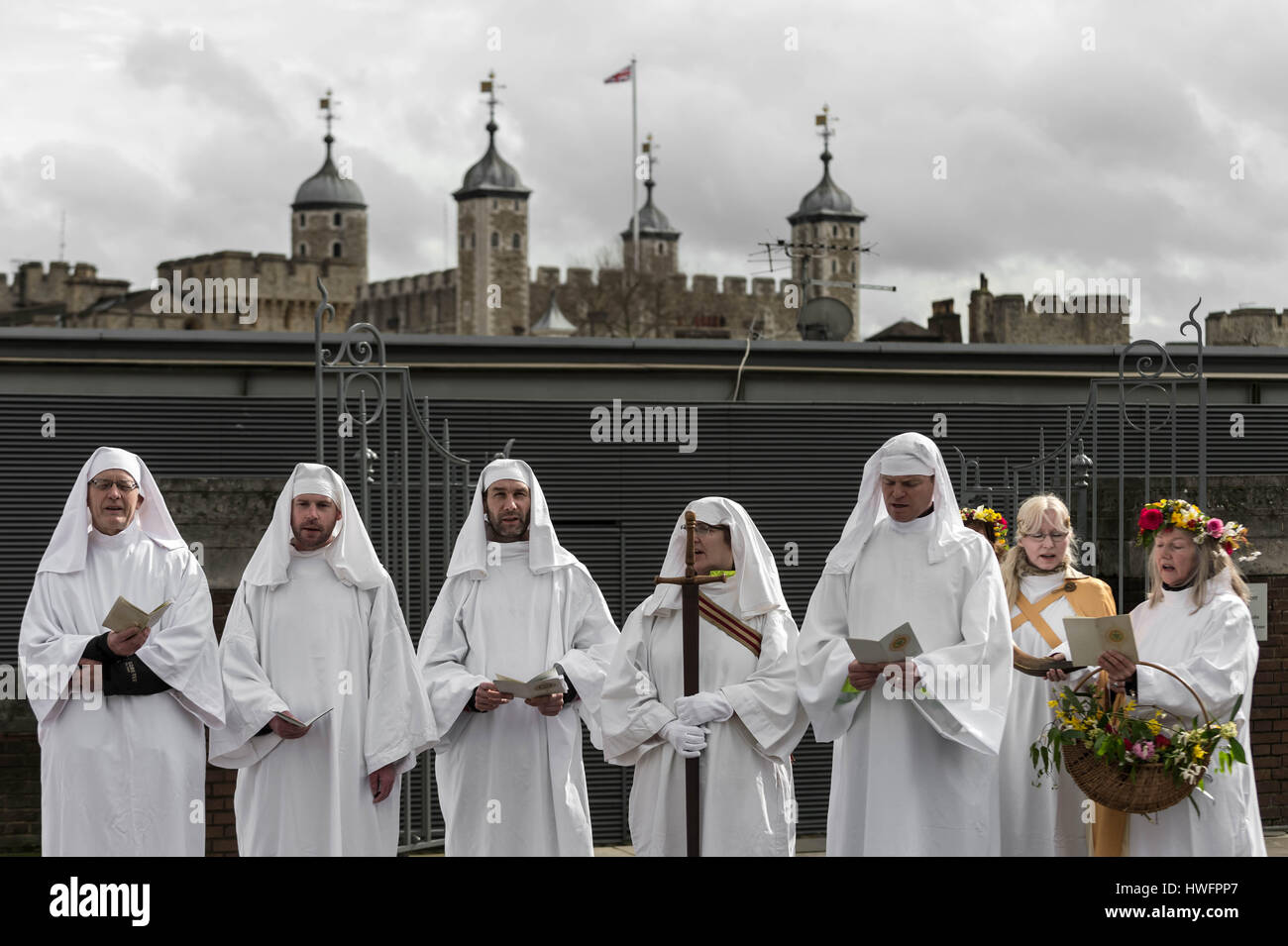 London, UK. 20th March, 2017. Druids Celebrate Spring Vernal Equinox at ...