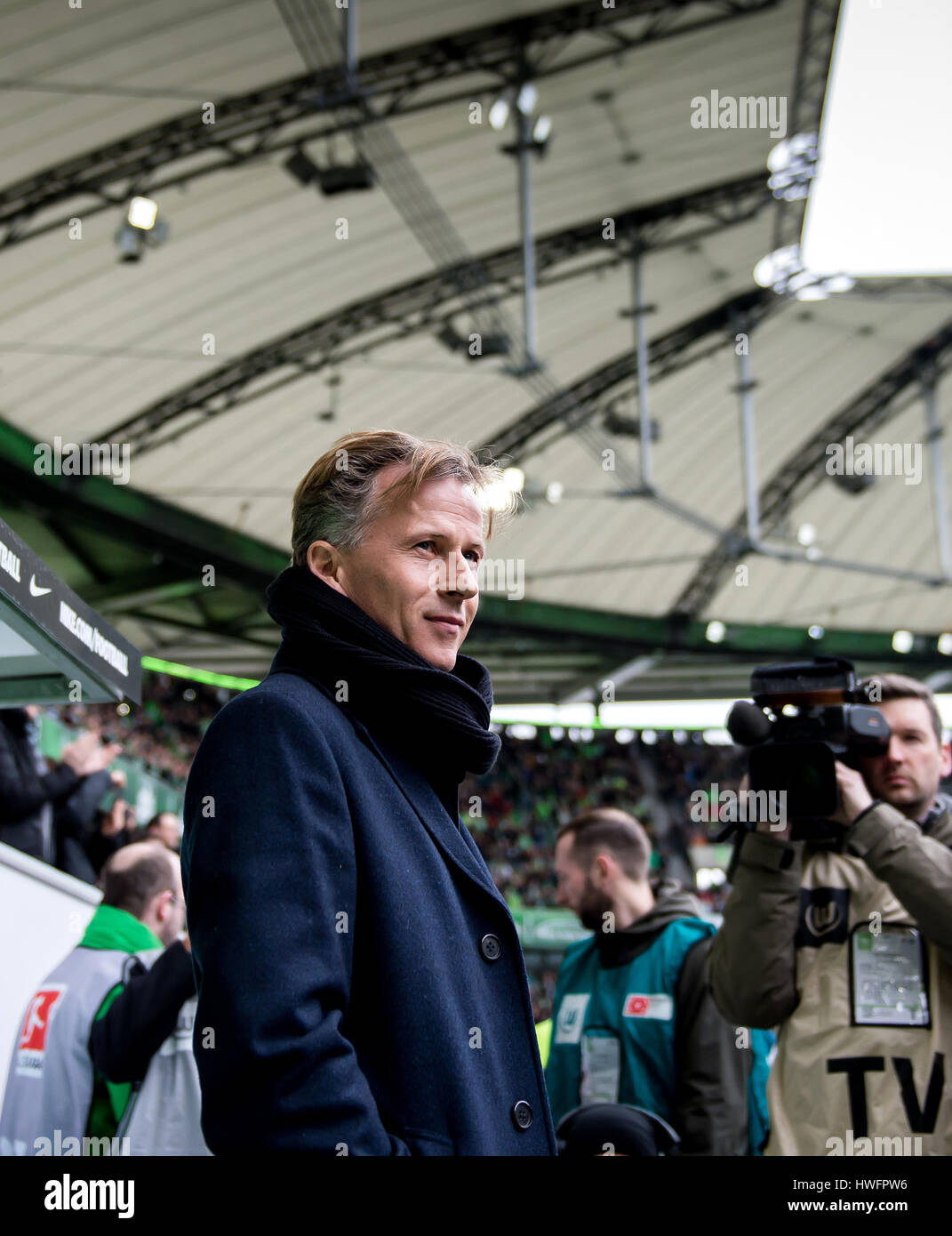 Wolfsburg, Germany. 18th Mar, 2017. Wolfsburg's coach Andries Jonker ...