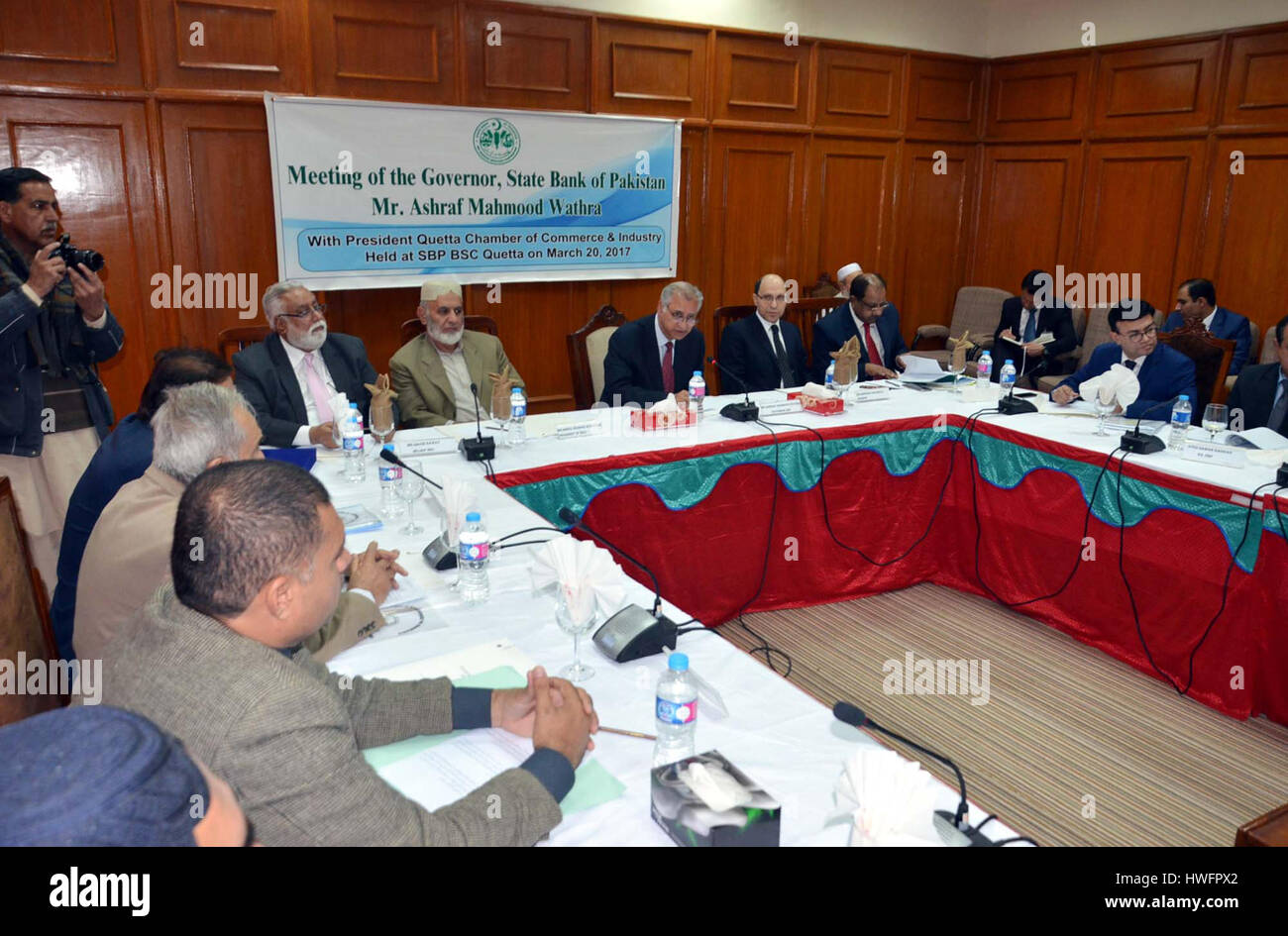 Quetta, Pakistan. 20th Mar, 2017. Governor State Bank of Pakistan ...