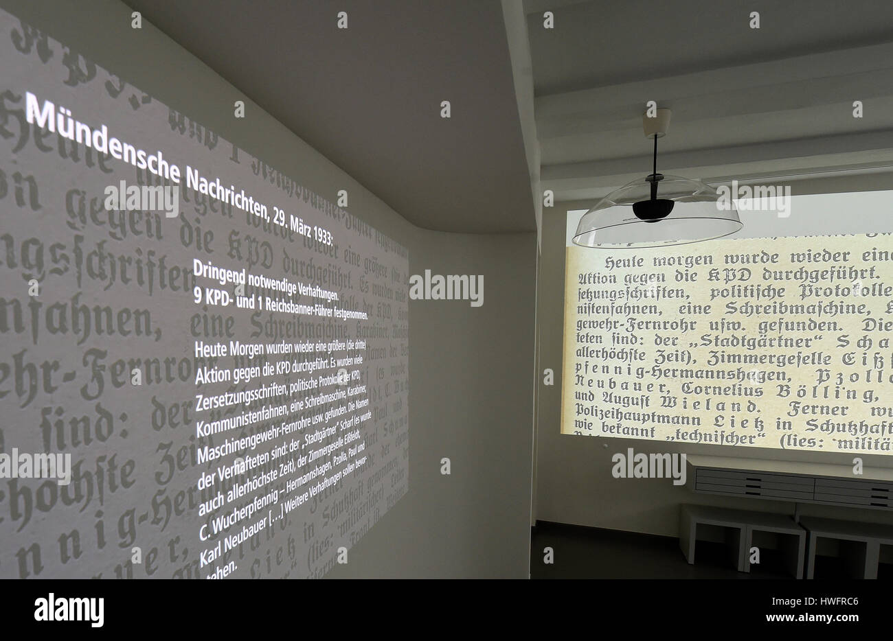 Moringen, Germany. 8th Mar, 2017. View of the newly designed entrance ...