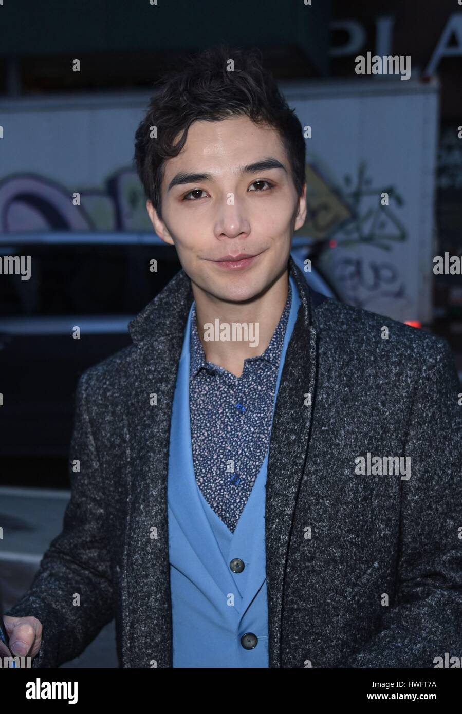 New York, NY, USA. 20th Mar, 2017. Ludi Lin out and about for Celebrity ...