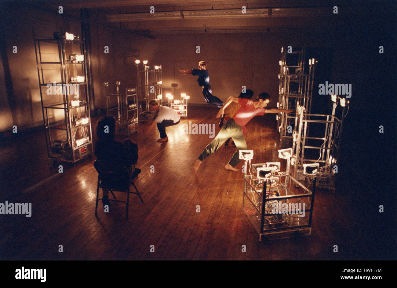 New York, USA. 18th Feb, 2009. FILE: Trisha Brown rehearsing dancers in ...