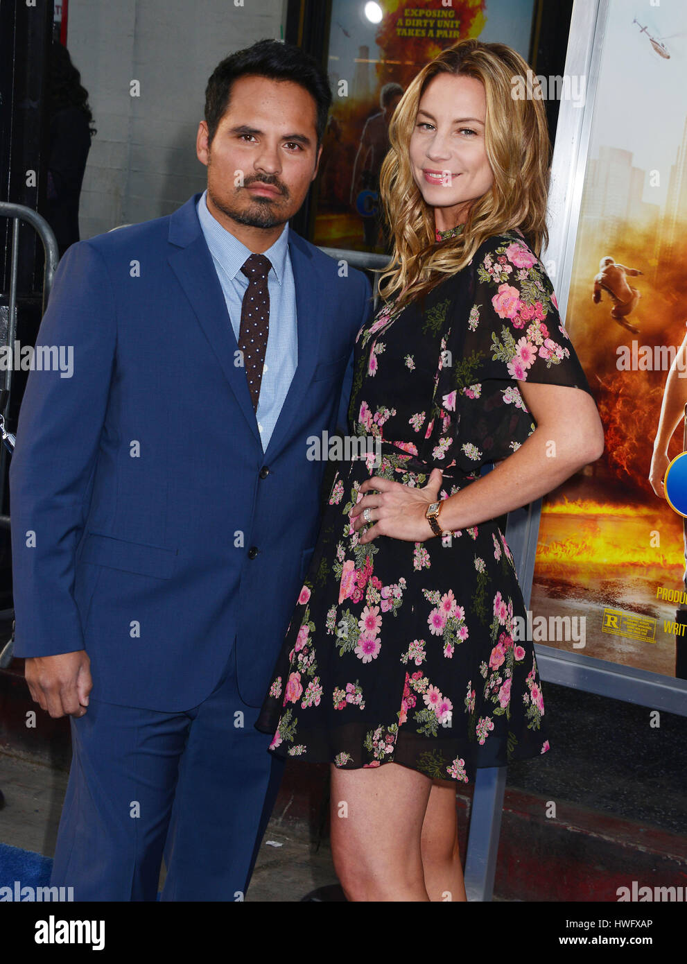 Los Angeles, USA. 20th Mar, 2017. Michael Pena, Wife Brie Shaffer 080 ...