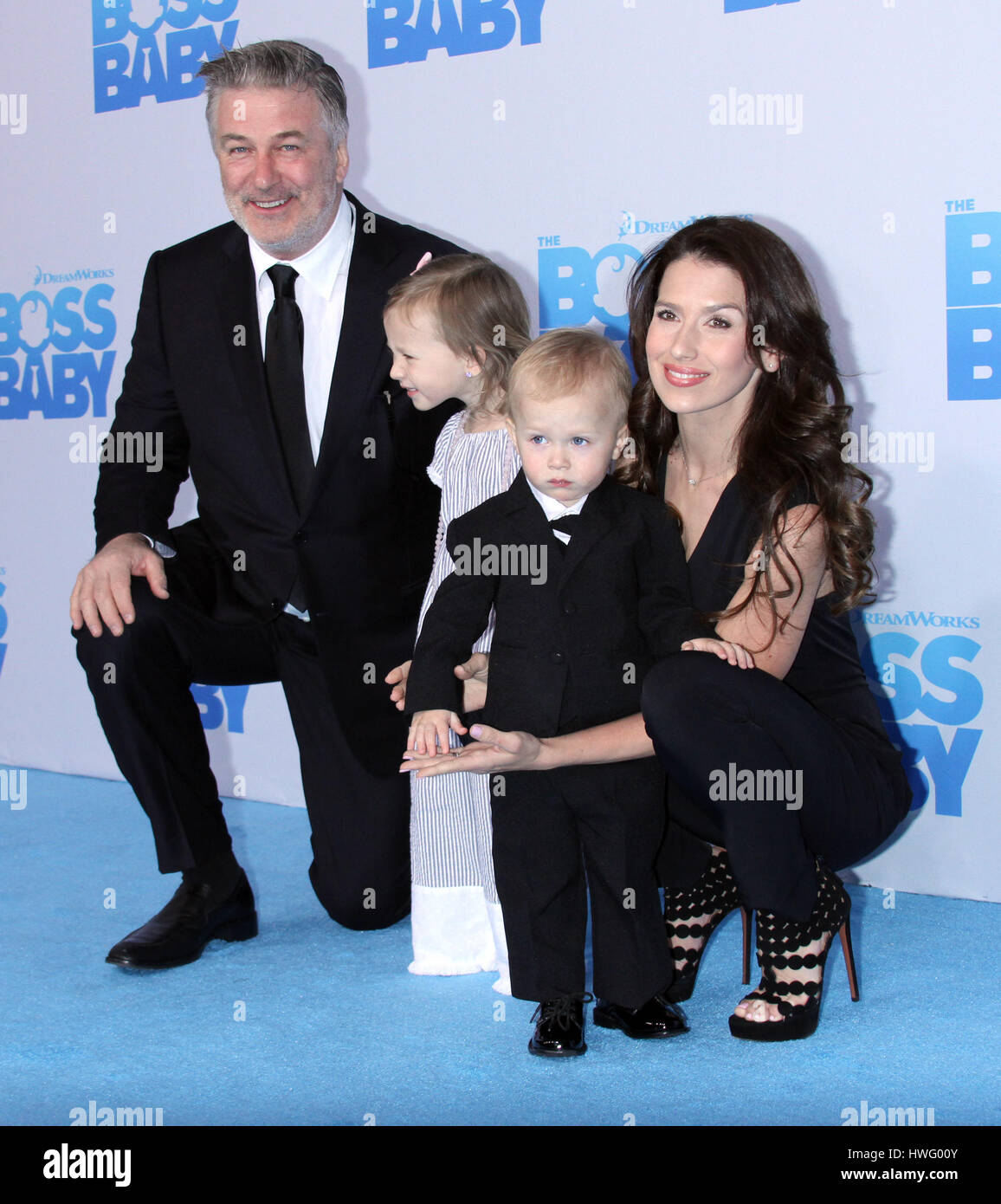 New York, USA. 20th Mar, 2017. Alec Baldwin, Carmen Gabriela Baldwin ...