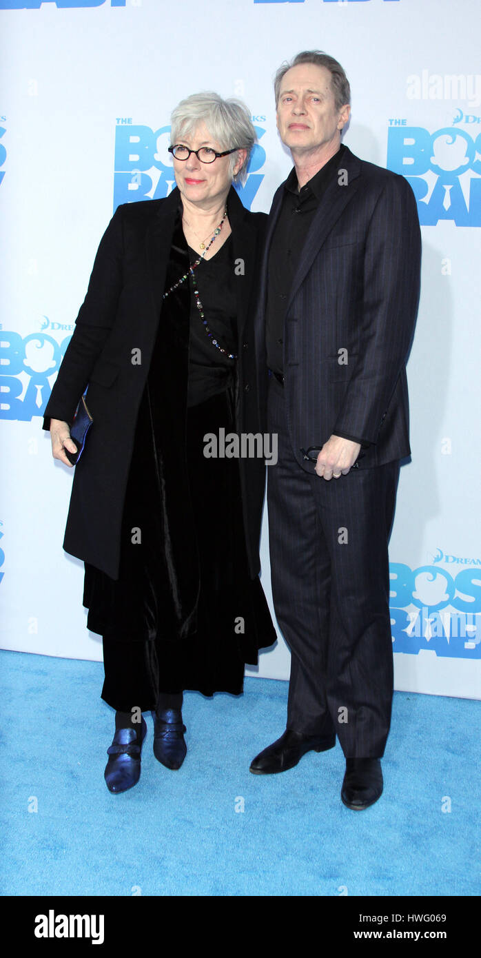 New York, USA. 20th Mar, 2017. Jo Andres, Steve Buscemi attends ...