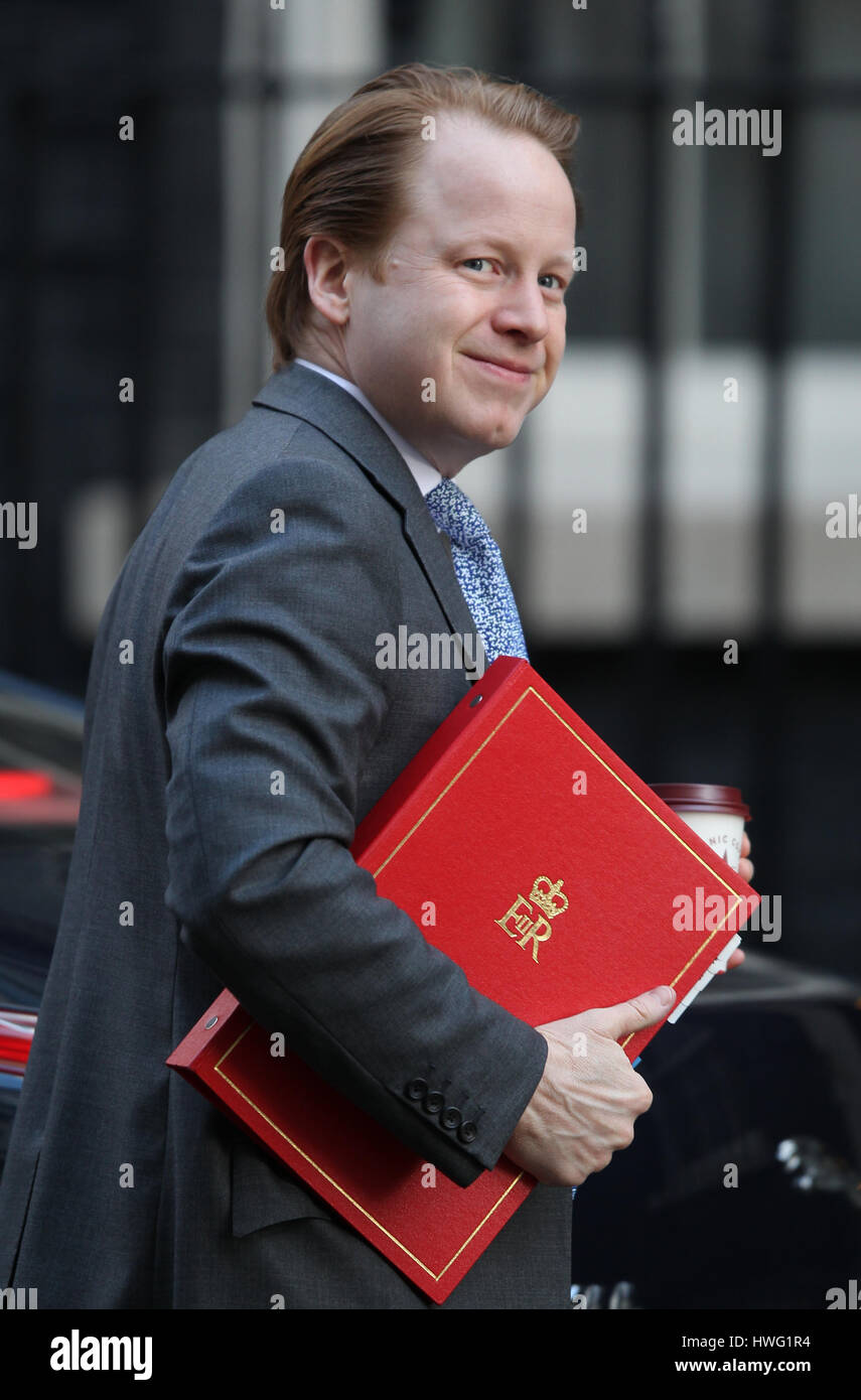London, UK. 21st Mar, 2017. Ben Gummer MP Minister for the Cabinet ...