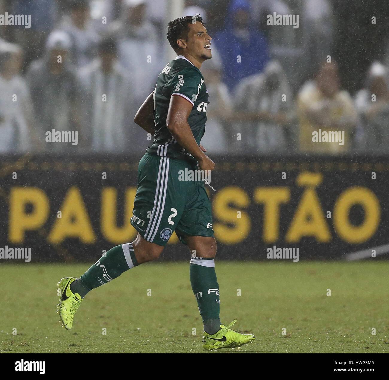 Santos, Brazil. 19th Mar, 2017. Jean, player of SE Palmeiras ...