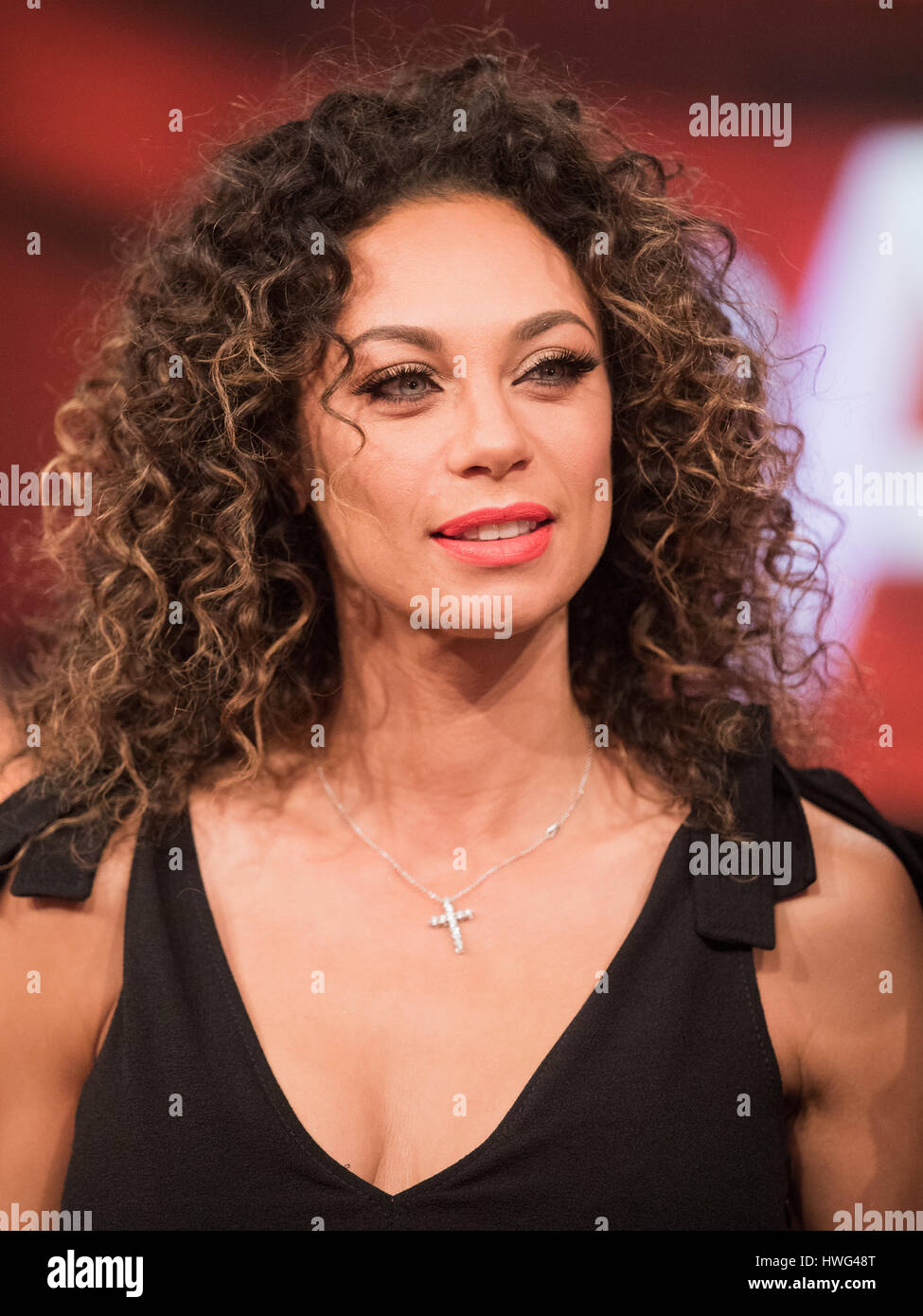 Huerth, Germany. 21st Mar, 2017. Dutch model Lilly Becker on the set of ...