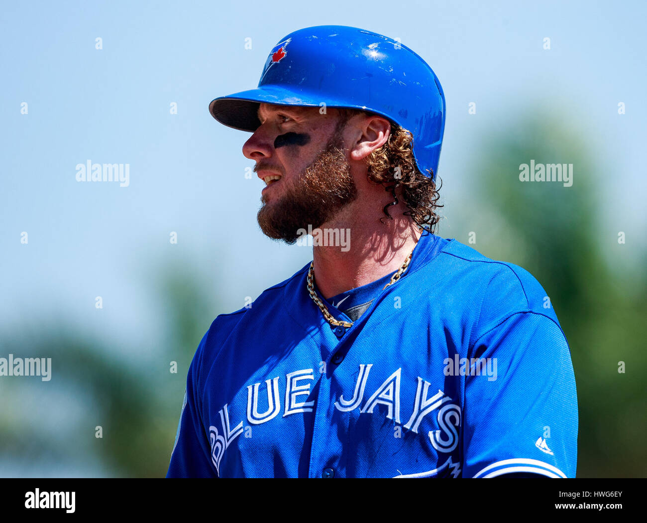 Ed Smith Stadium. 21st Mar, 2017. Florida, USA-Toronto Blue Jays ...