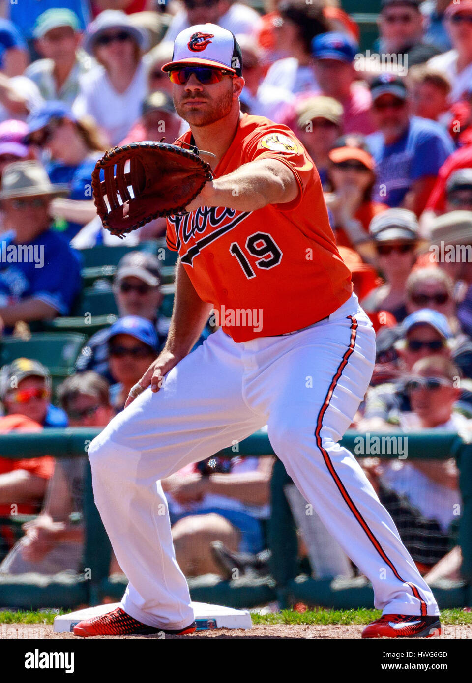 Ed Smith Stadium. 21st Mar, 2017. Florida, USA-Baltimore Orioles first ...