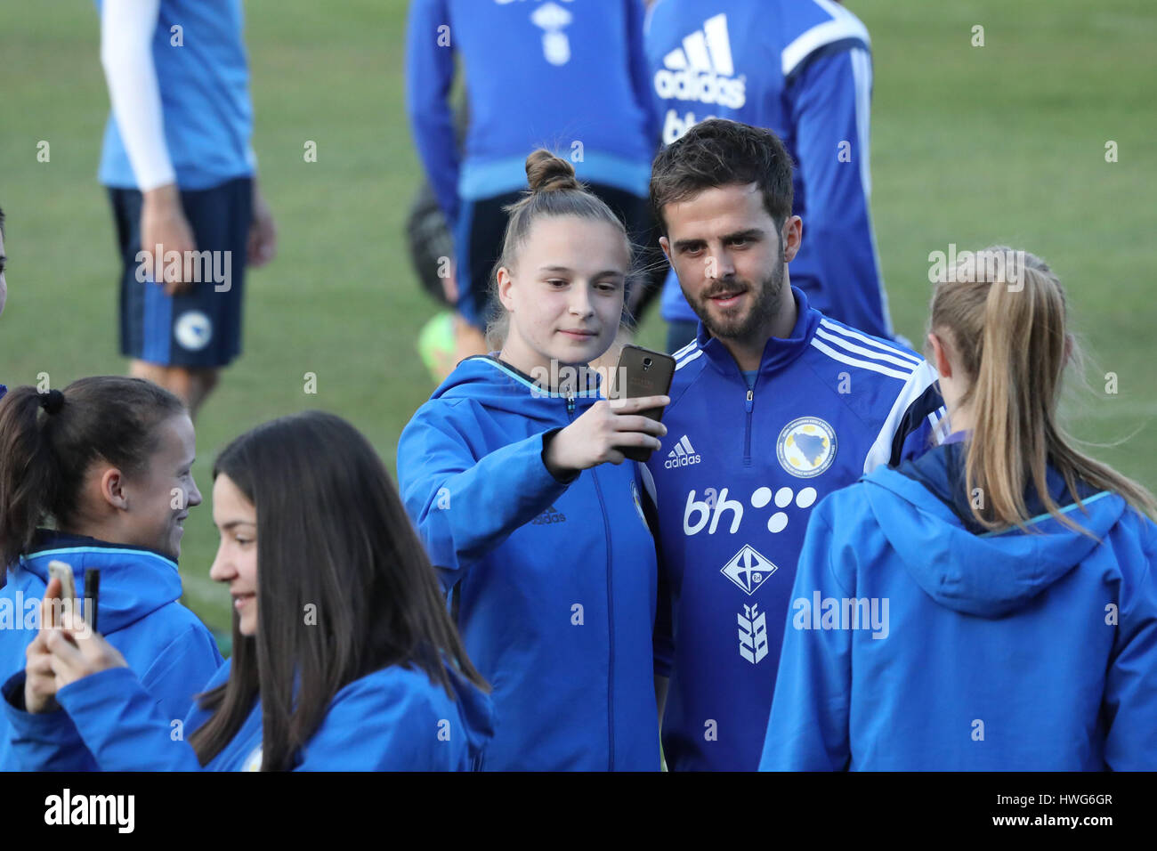 Zenica, BiH. 21st Mar, 2017. Player of the national football team of ...