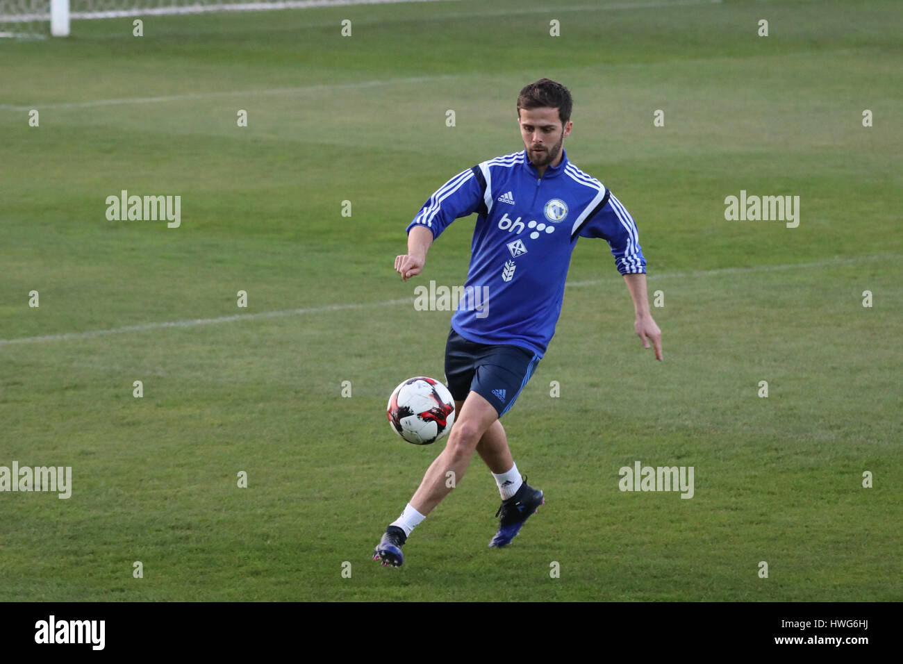 Zenica, BiH. 21st Mar, 2017. Player of the national football team of ...