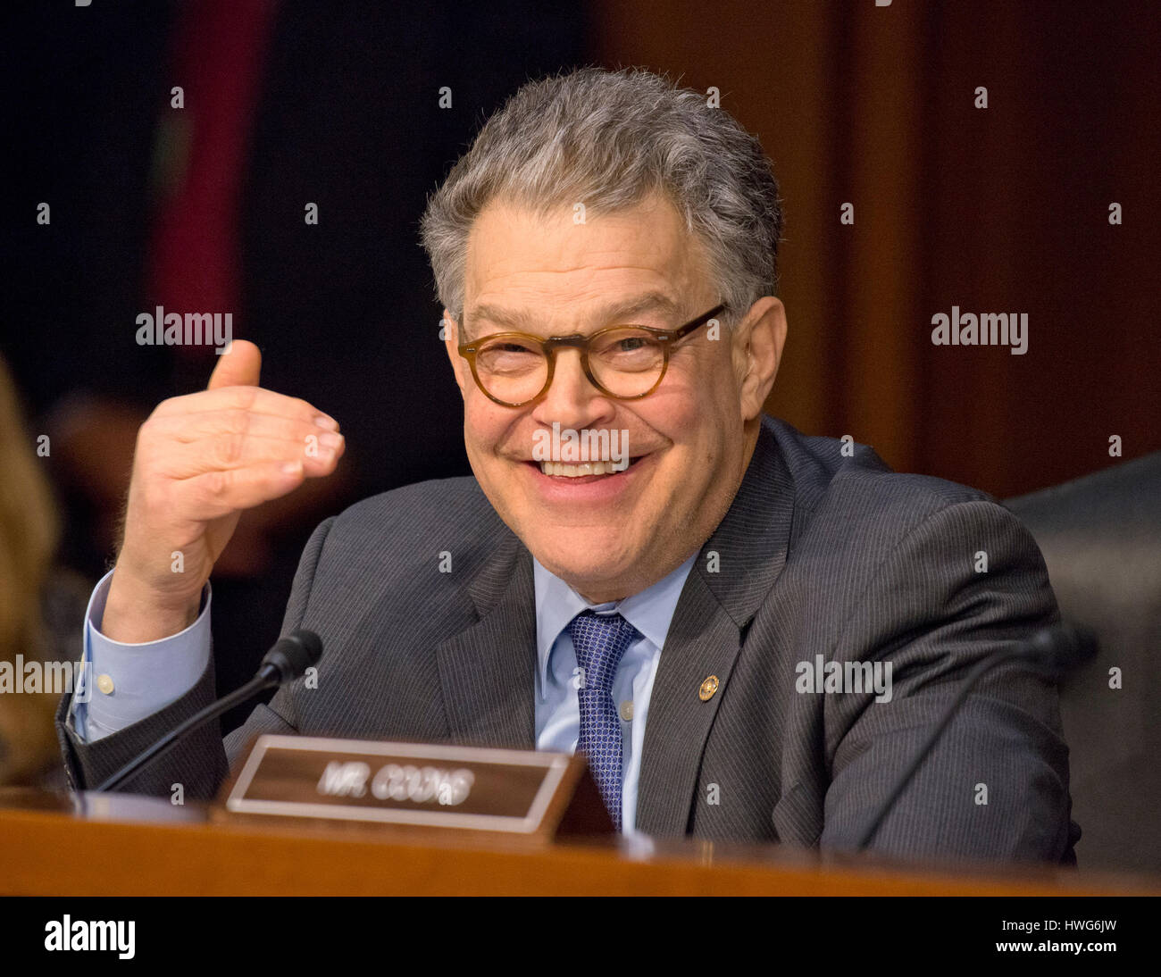 Washington DC, USA. 21st March 2017. United States Senator Al Franken ...
