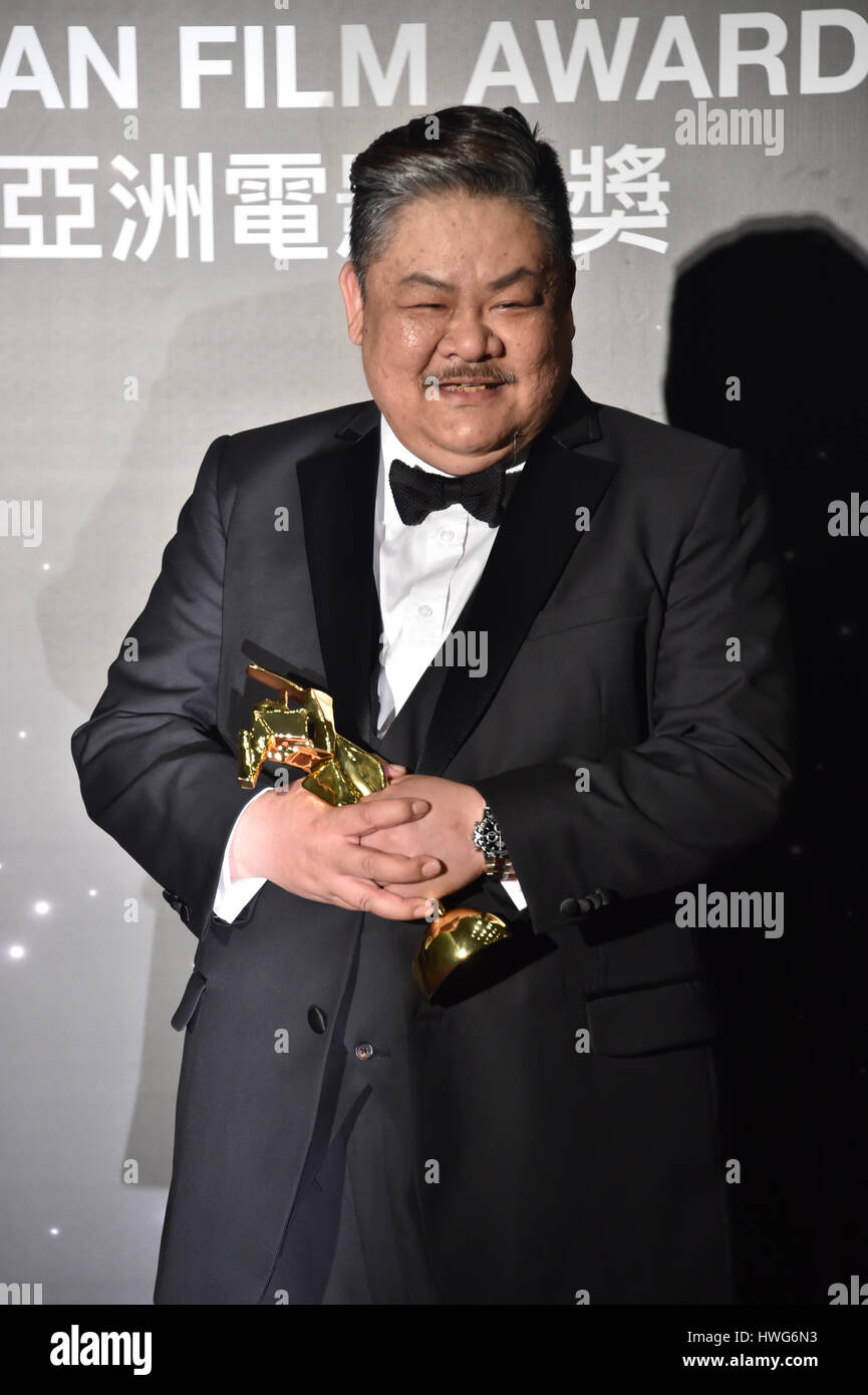 Hong Kong, China. 21st Mar, 2017. Actor Lam Suet poses for photos ...