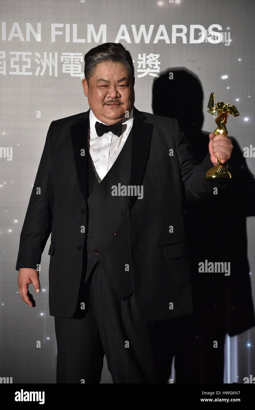 Hong Kong, China. 21st Mar, 2017. Actor Lam Suet poses for photos ...