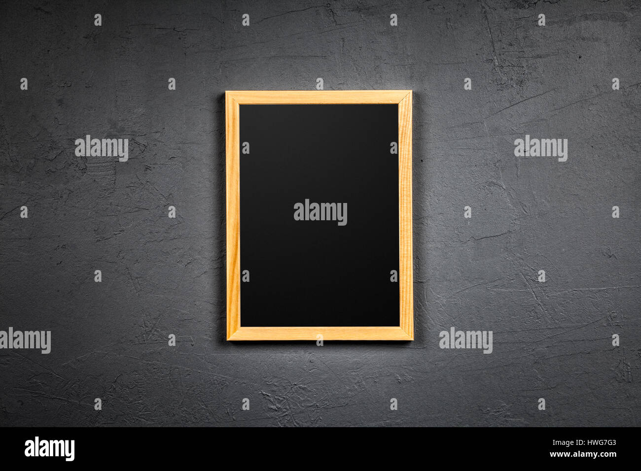 Picture frame on dark background Stock Photo - Alamy