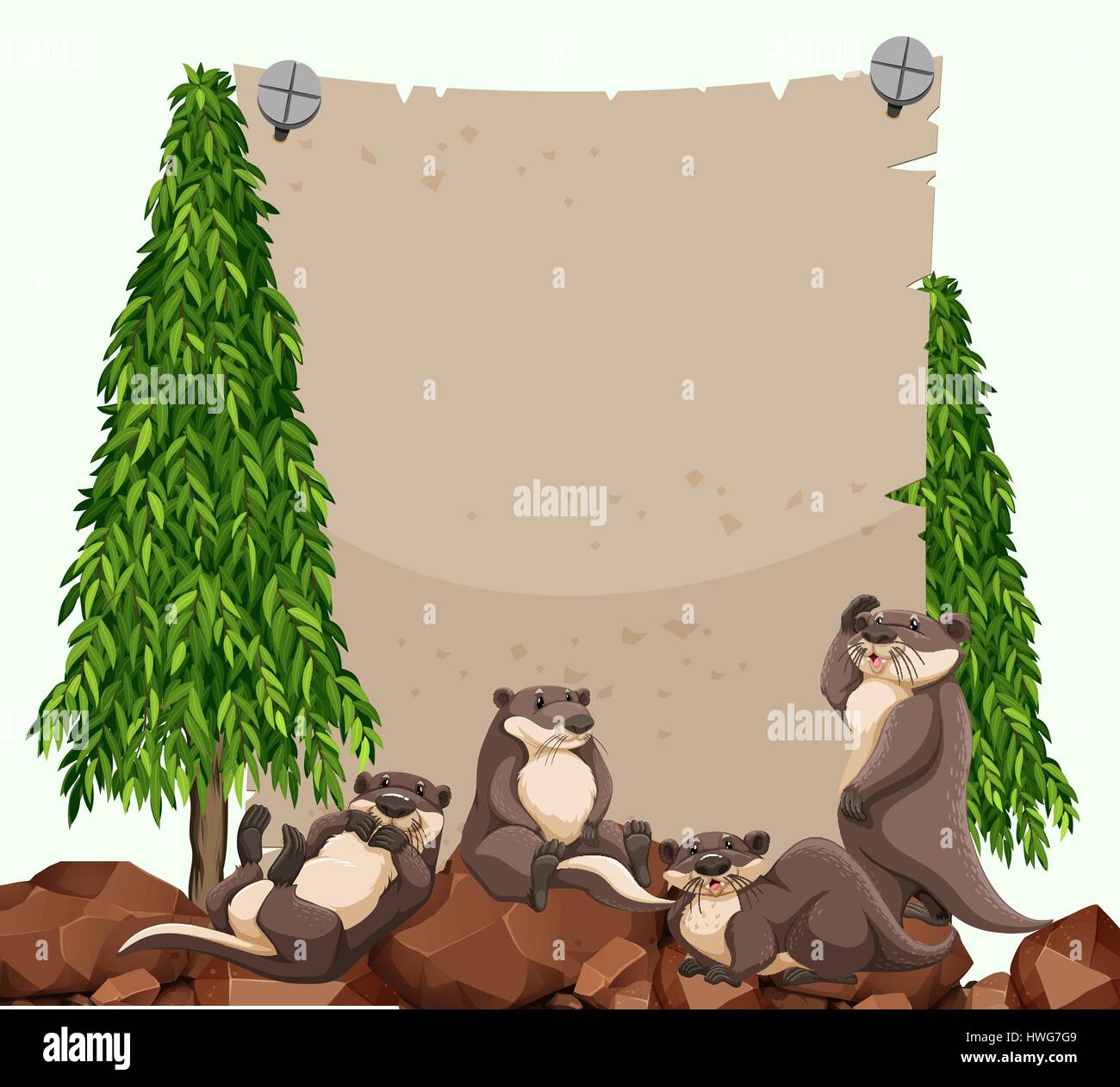 Beaver border hi-res stock photography and images - Alamy