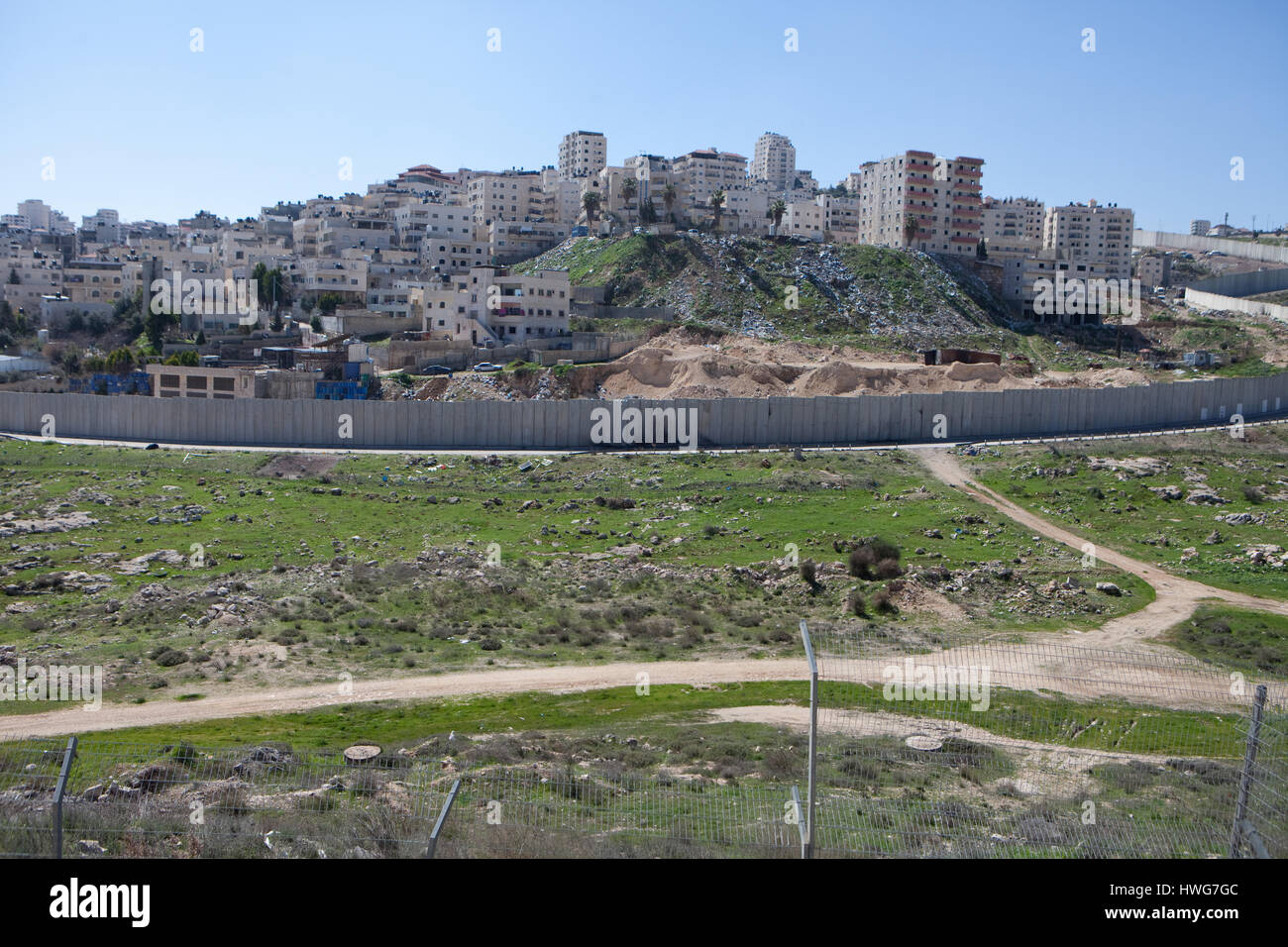 Israeli Separation Barrier Wall Jerusalem and West Bank in Israeli ...