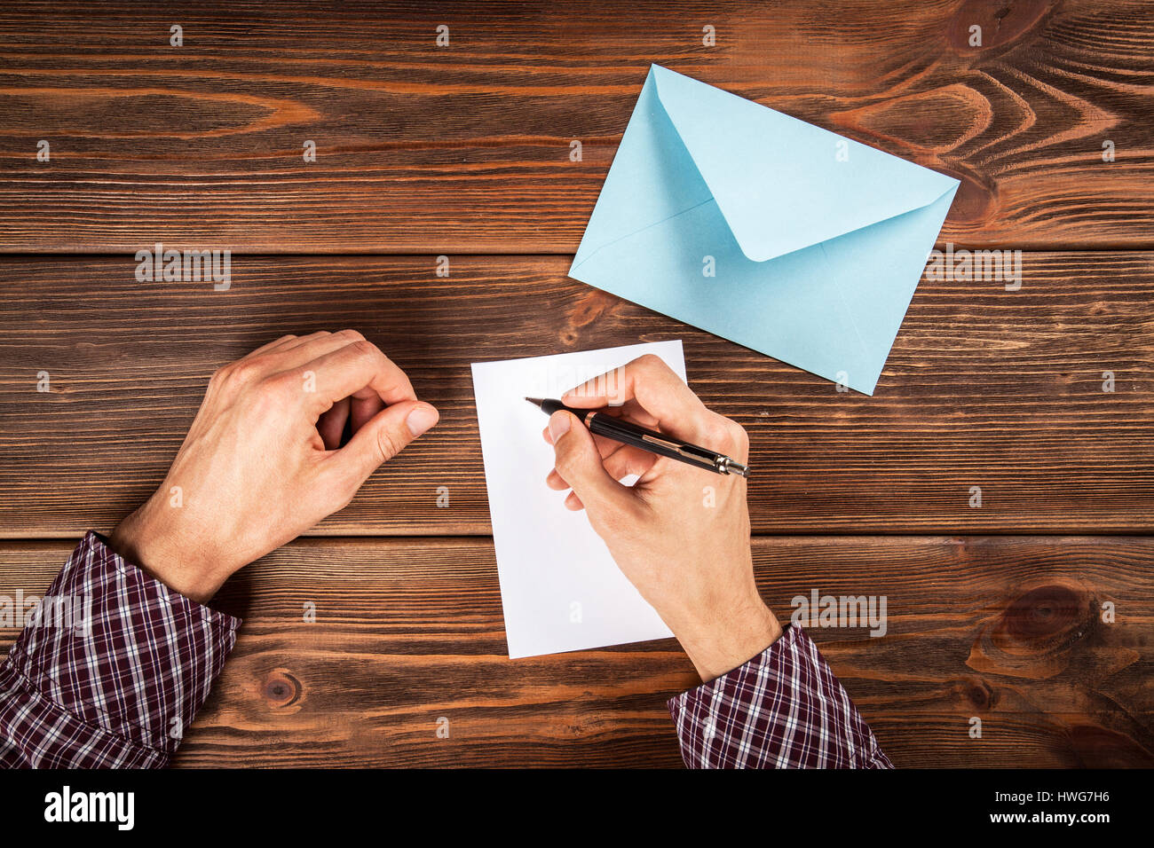 Sending a letter Stock Photo - Alamy