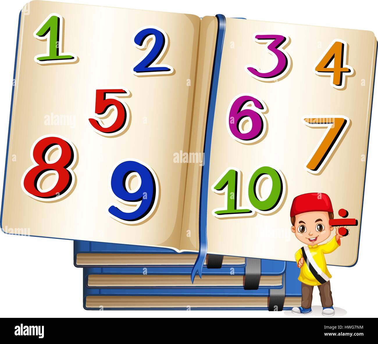 Boy counting Stock Vector Images - Alamy