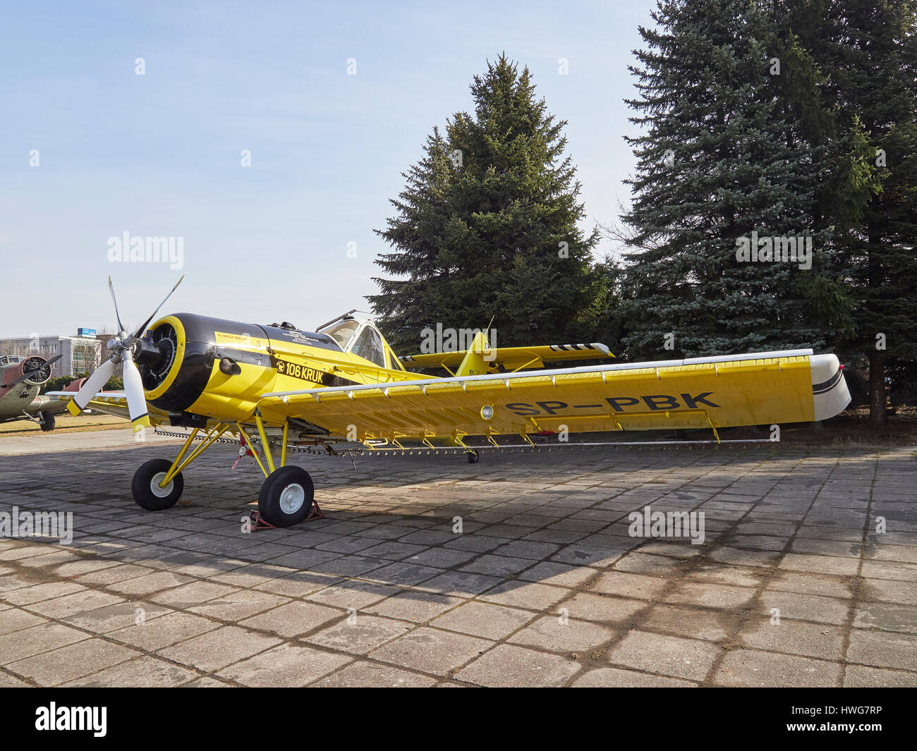 Polish PZL-106 Kruk crop duster at the Krakow Aviation museum in Poland ...