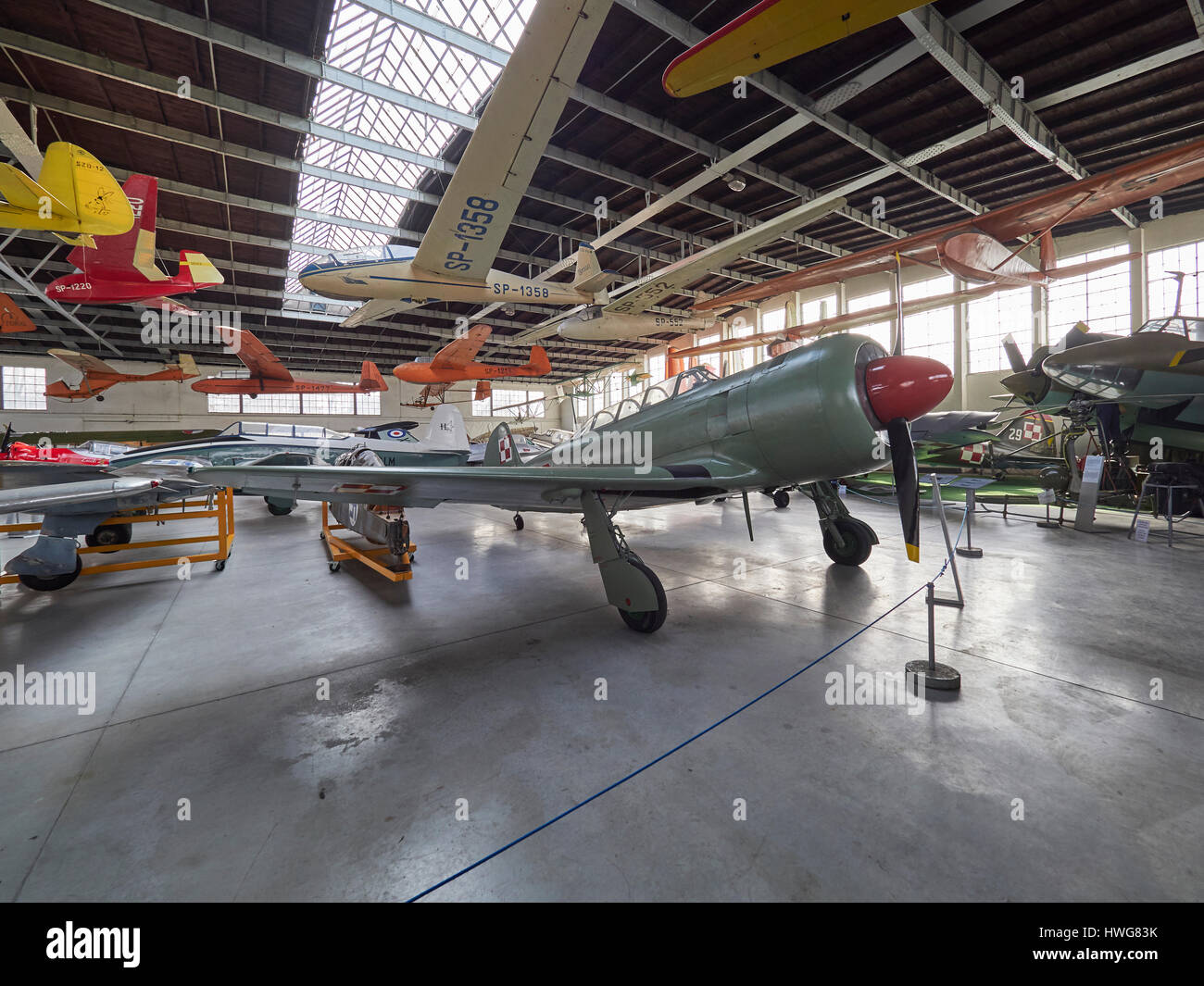 Yakovlev Yak-11 "Moose" Russian trainer at the Krakow Aviation museum ...