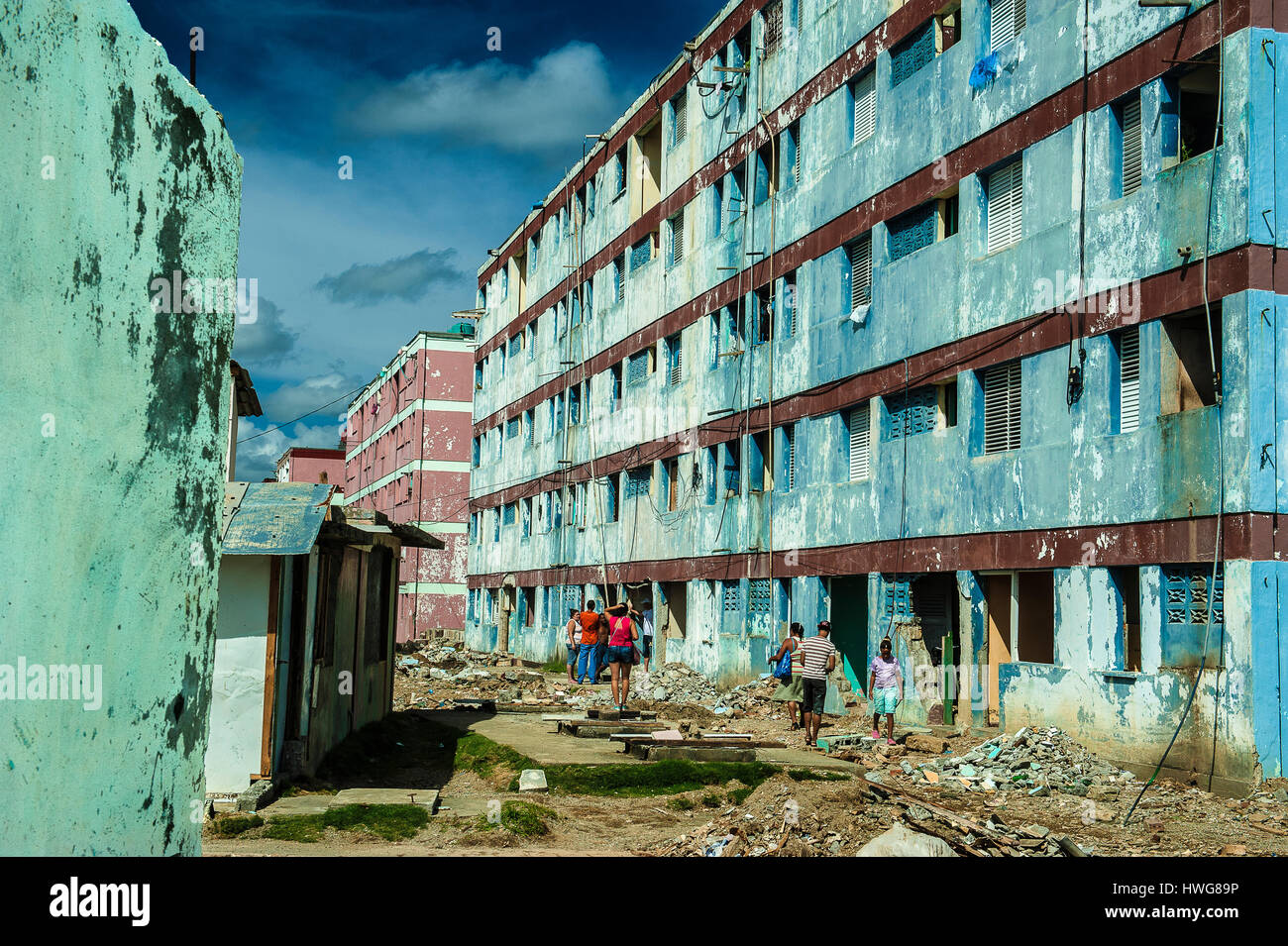 The houses of Baracoa, Cuba, devastated by the fury of the hurricane ...