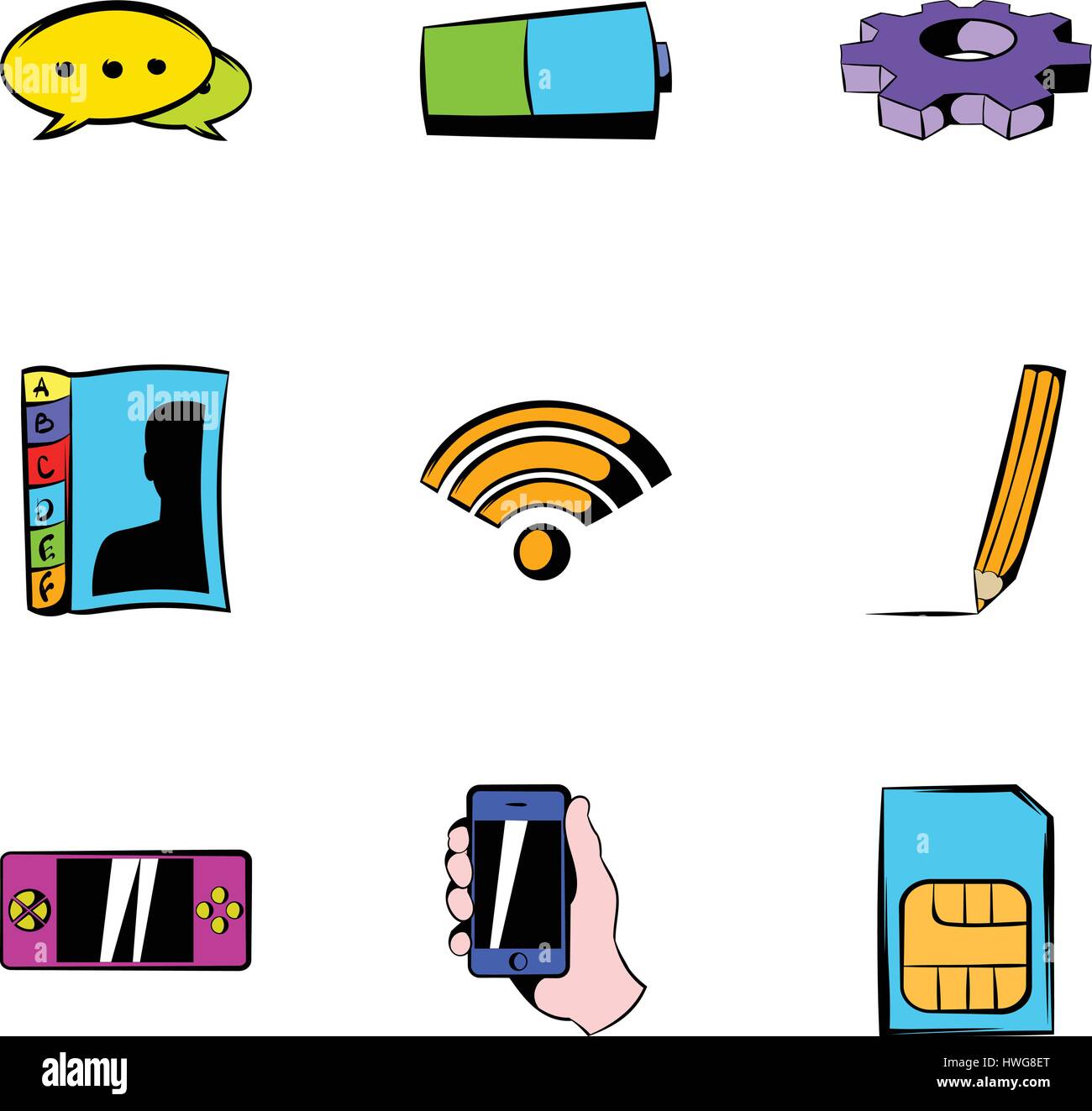 Router icon cartoon style Stock Vector Images - Alamy