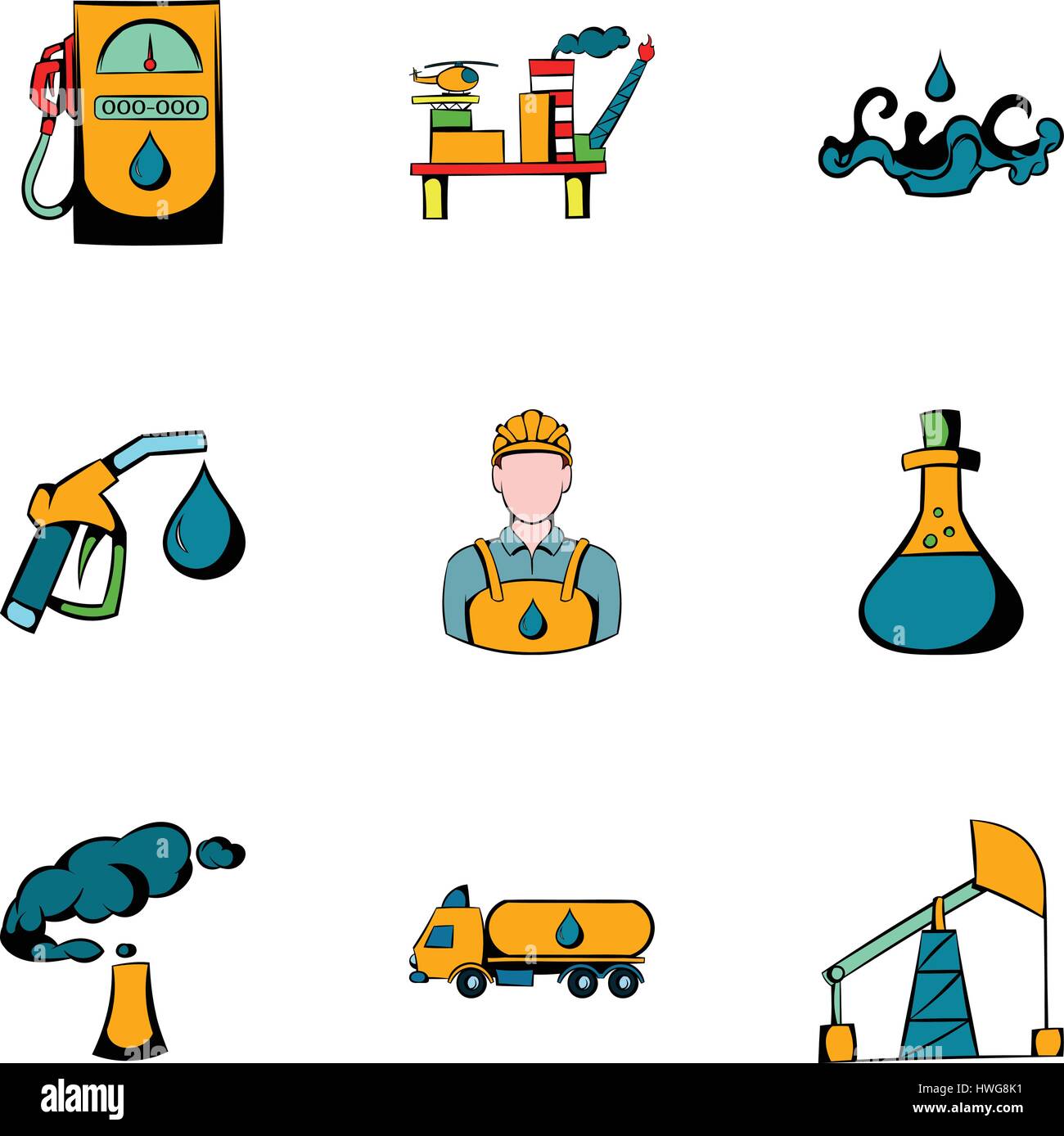 Oil Cartoon High Resolution Stock Photography and Images - Alamy
