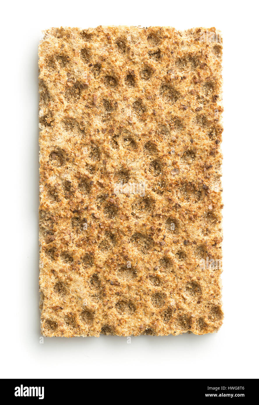The healthy crispbread isolated on white background Stock Photo - Alamy