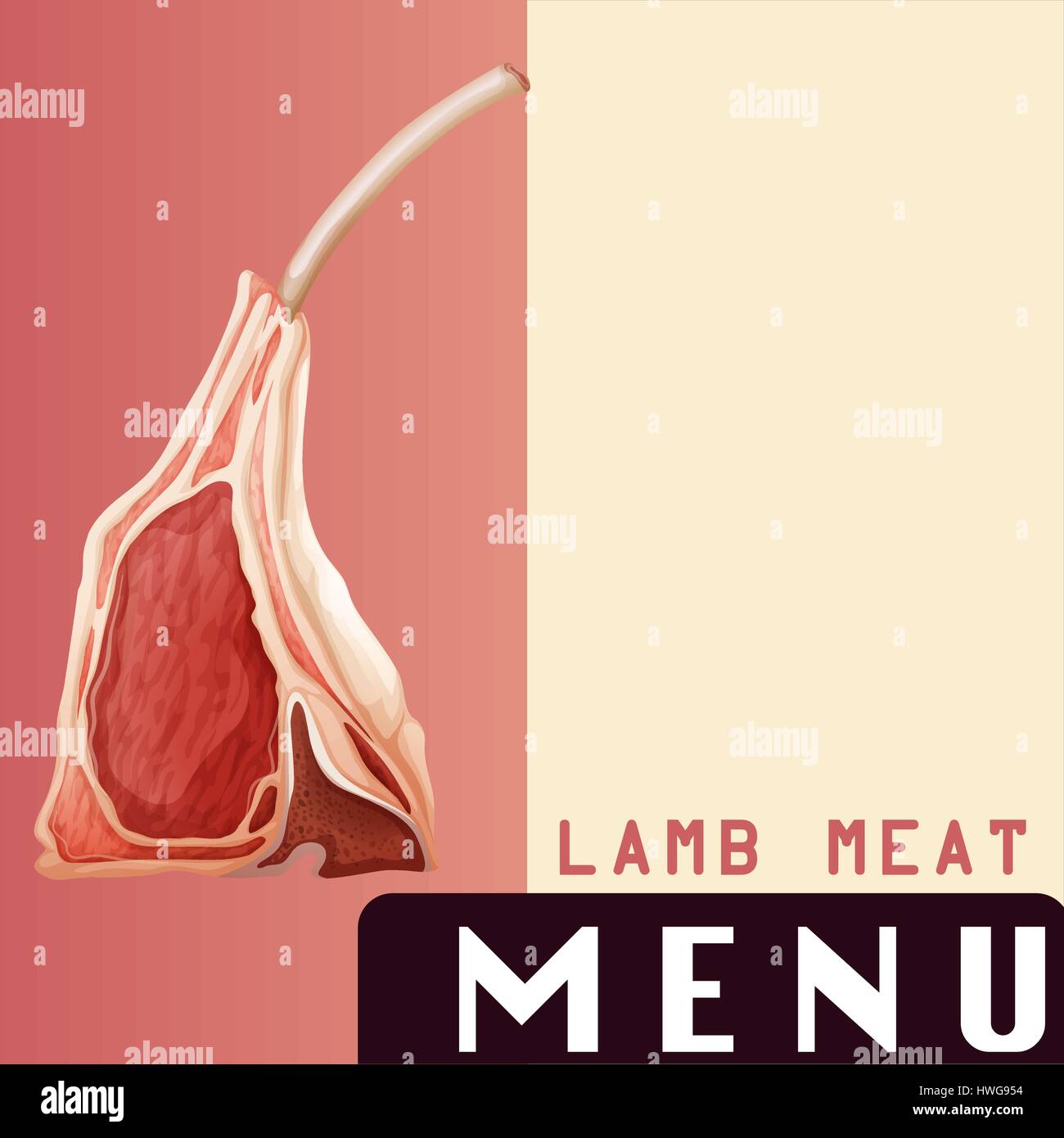 Meat menu image Stock Vector Images - Alamy
