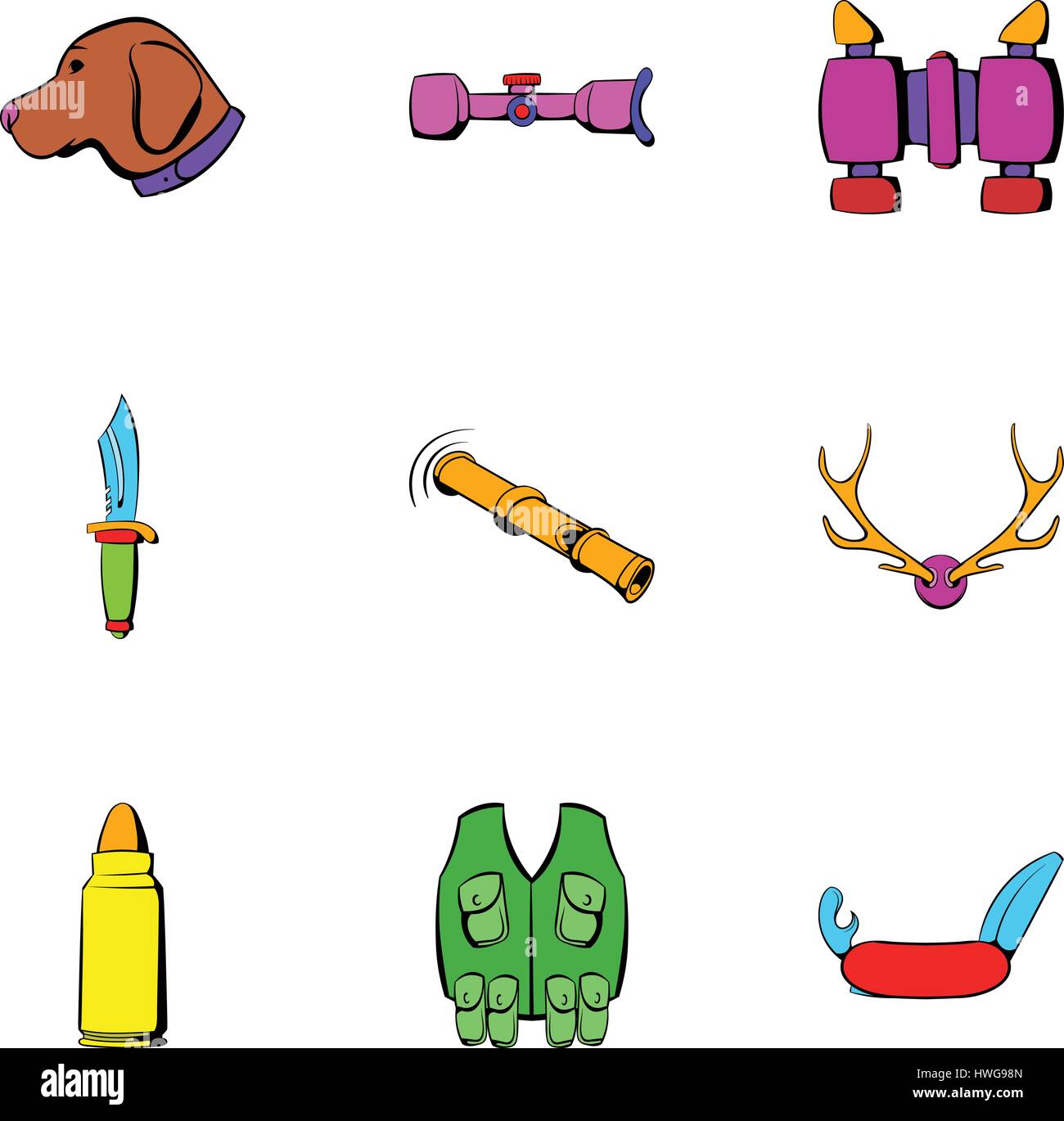 Chase icons set, cartoon style Stock Vector Image & Art - Alamy