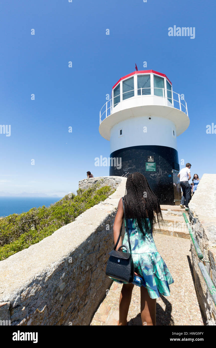 Cape Point lighthouse, Cape peninsula,Western Cape, South Africa Stock ...