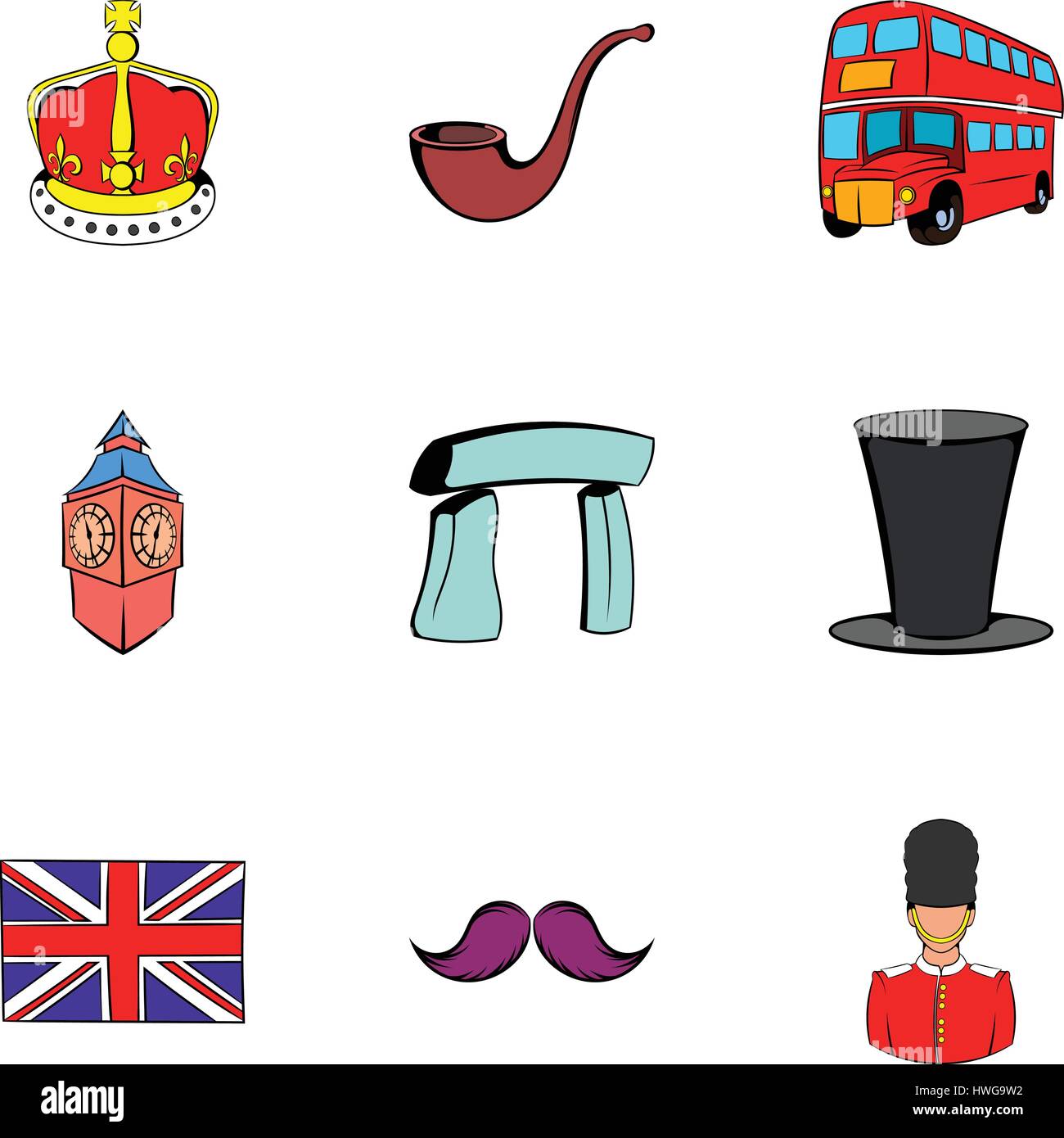 Map united kingdom icon cartoon hi-res stock photography and images - Alamy