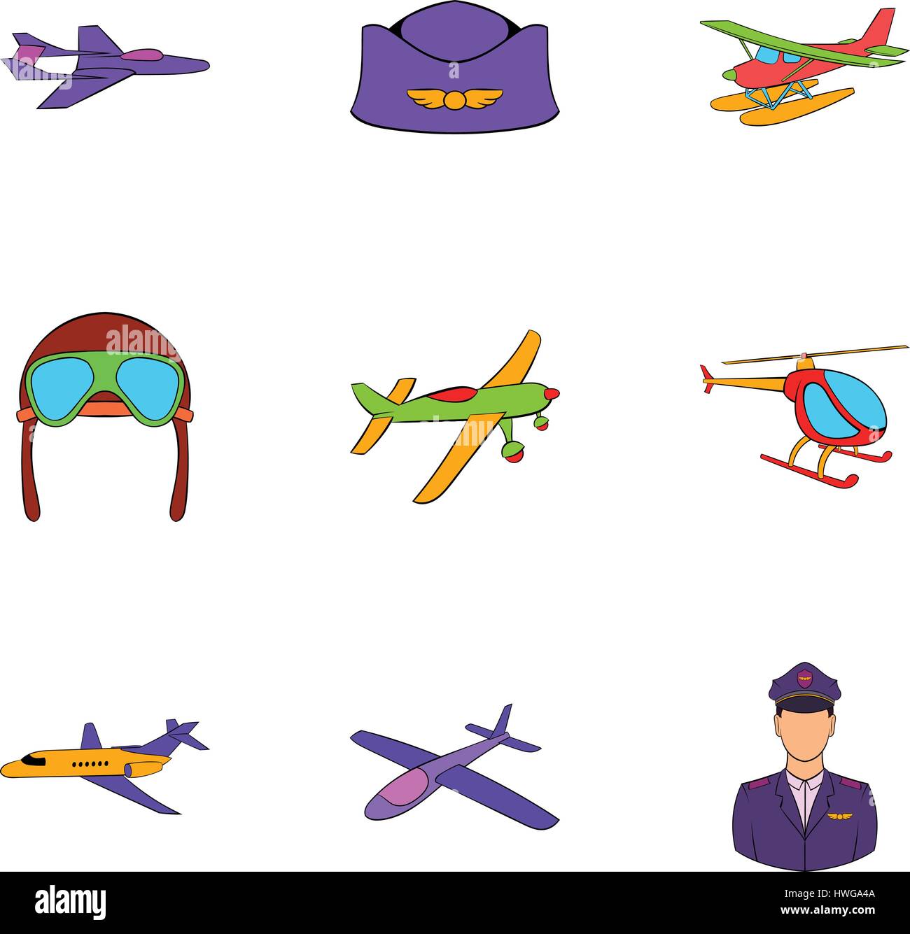 Flight radar cartoon icon hi-res stock photography and images - Alamy