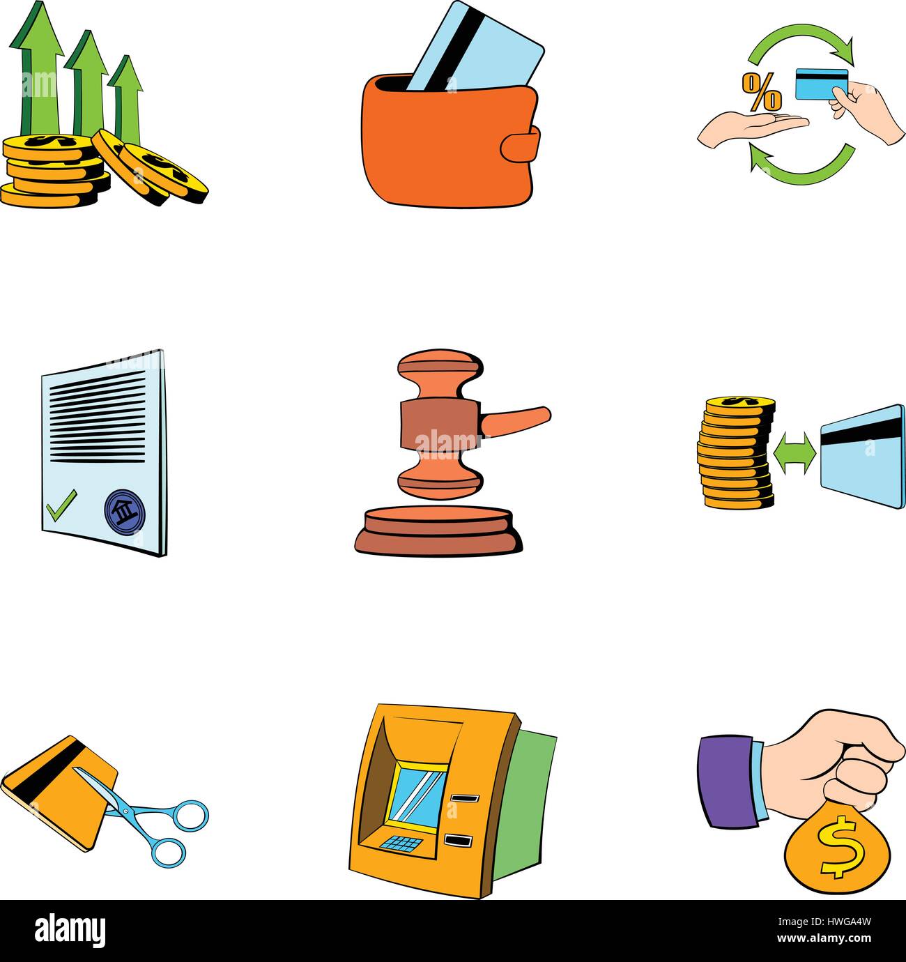 Cartoon auctioneer Stock Vector Images - Alamy