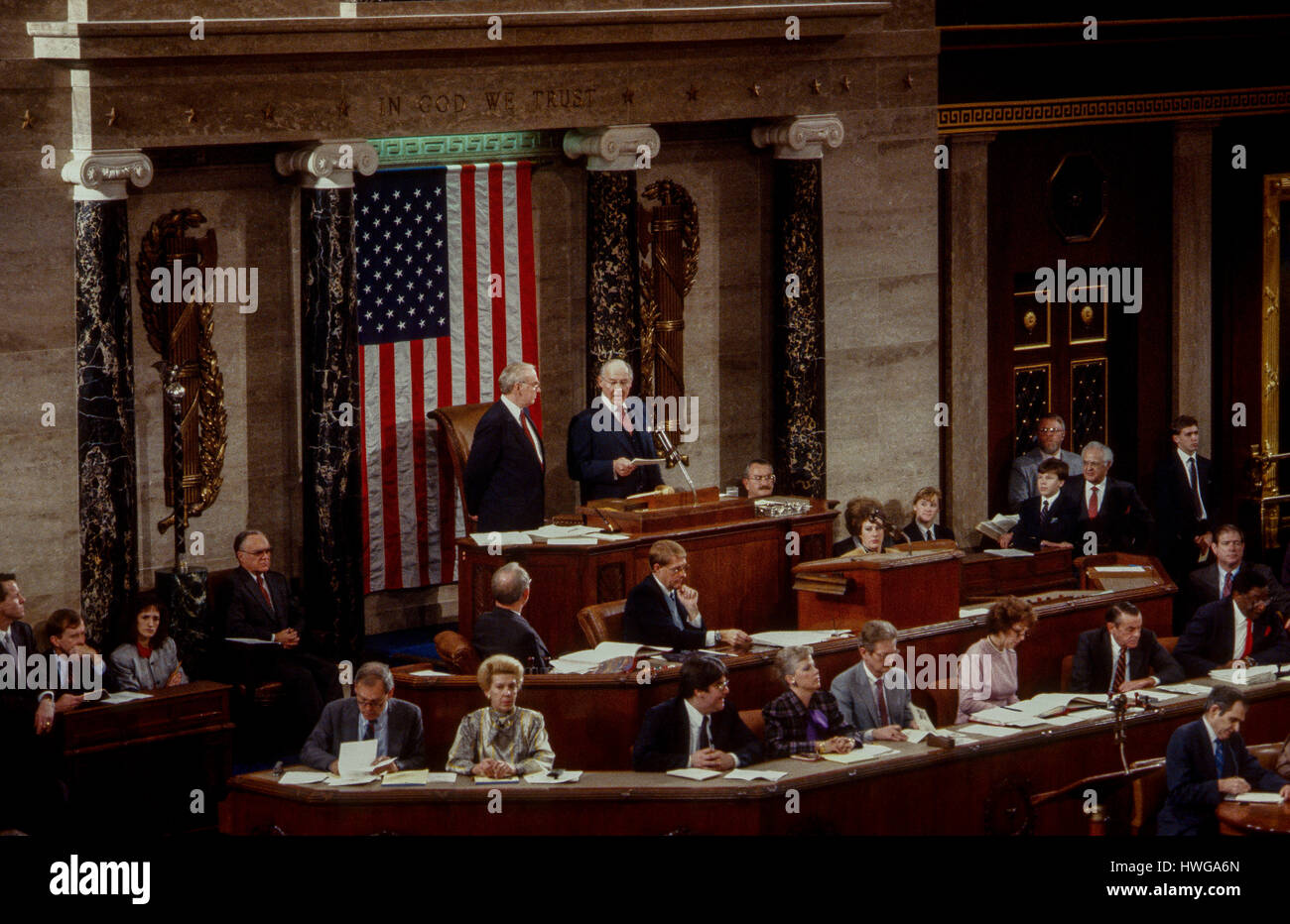 Democratic Congressman Jim Wright of Texas after being elected to serve ...
