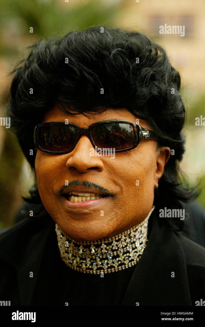 Little Richard arrives at the First AME Church for Ray Charles funeral ...